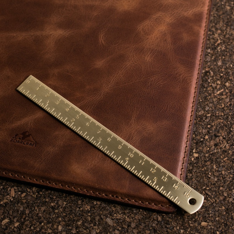 Brass Line Ruler | Roarcraft | Wolf & Badger
