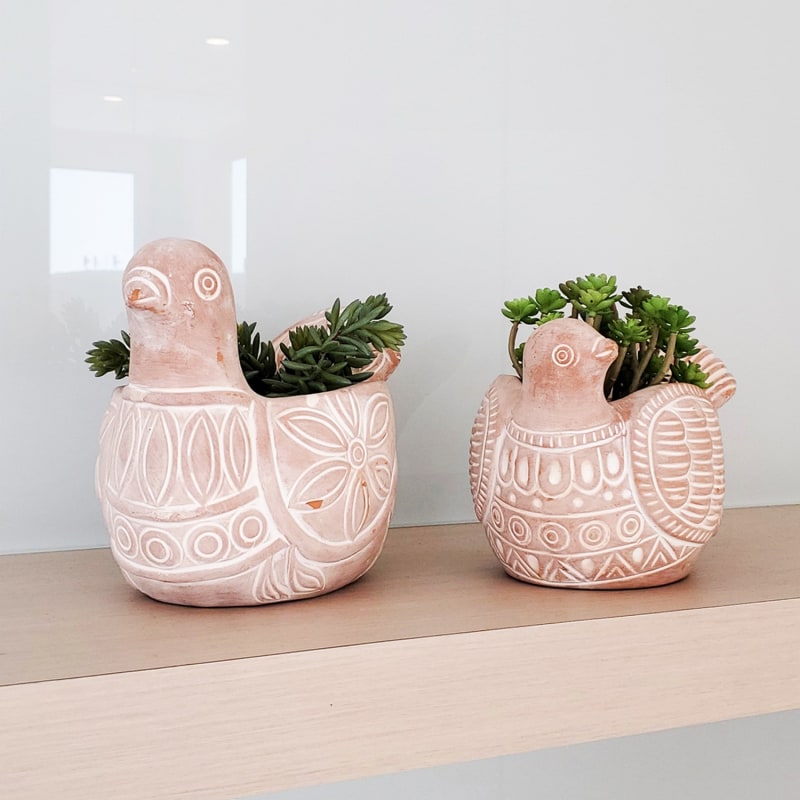 Terracotta Pot - Turtle Dove | KORISSA | Wolf & Badger