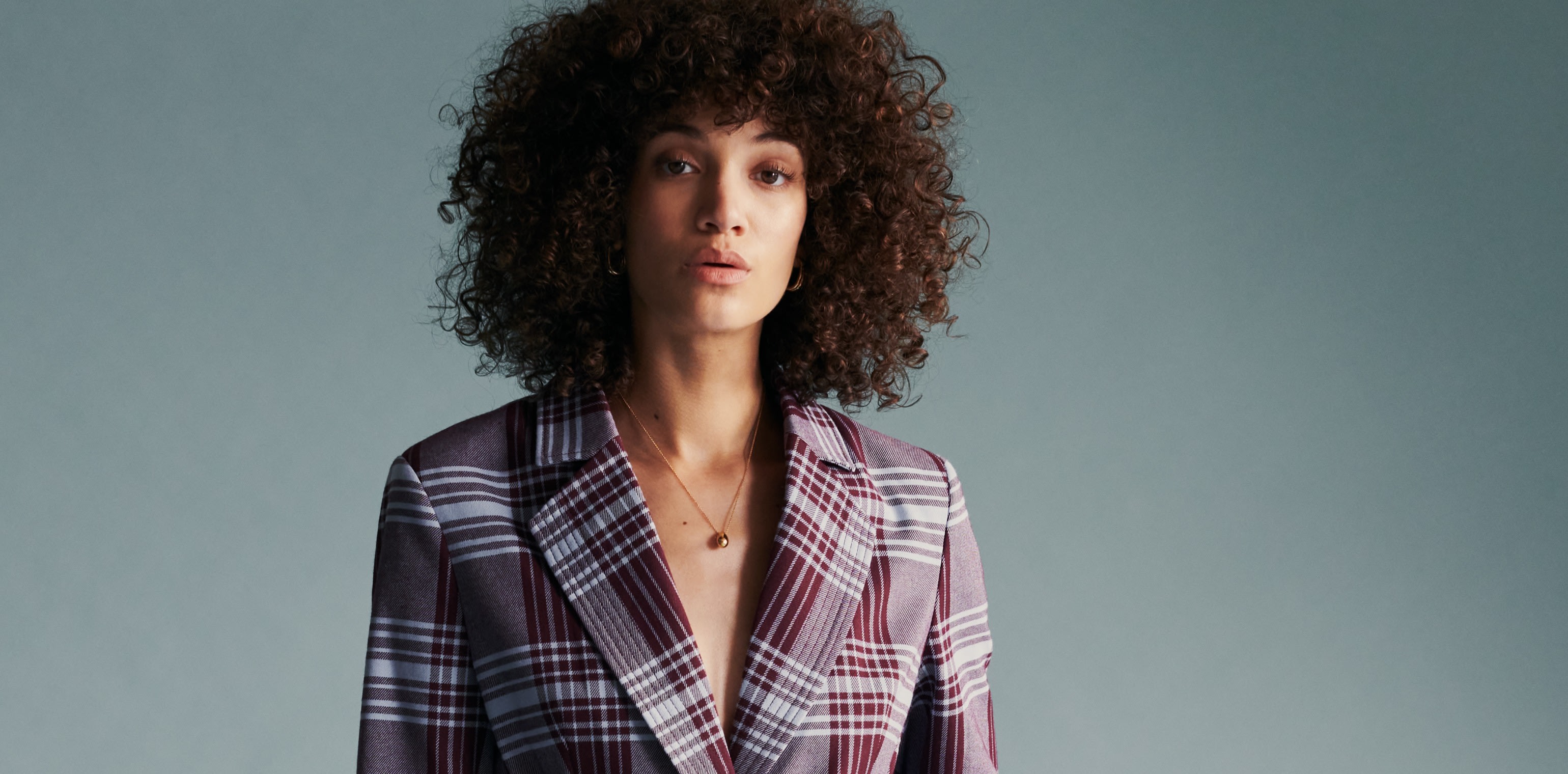 Cashmere Mix Cardigan With Collar Burgundy / Cream | Mirla Beane | Wolf ...