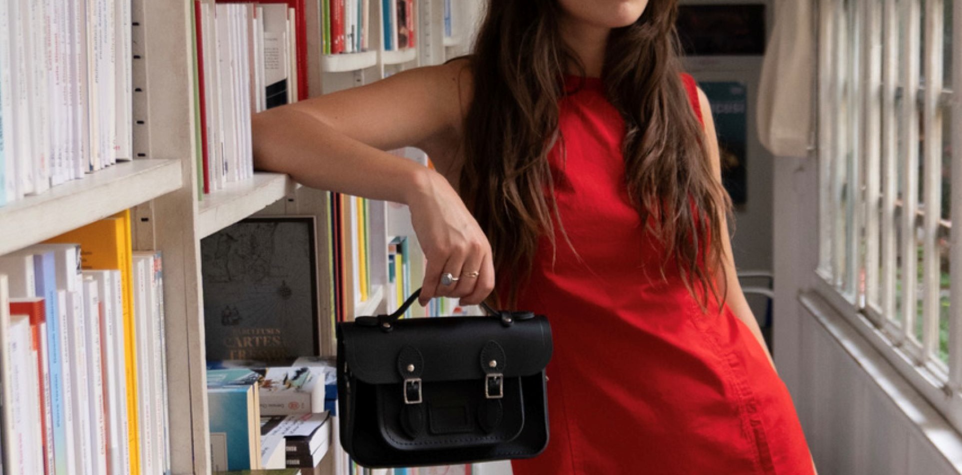 The Mini Tote - Black Celtic Grain | Cambridge Satchel | Wolf & Badger