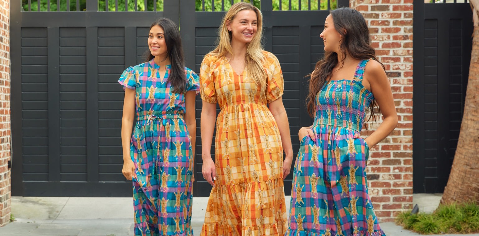 The Bella Dress - Navy Plenty Of Fish | Beau & Ro | Wolf & Badger