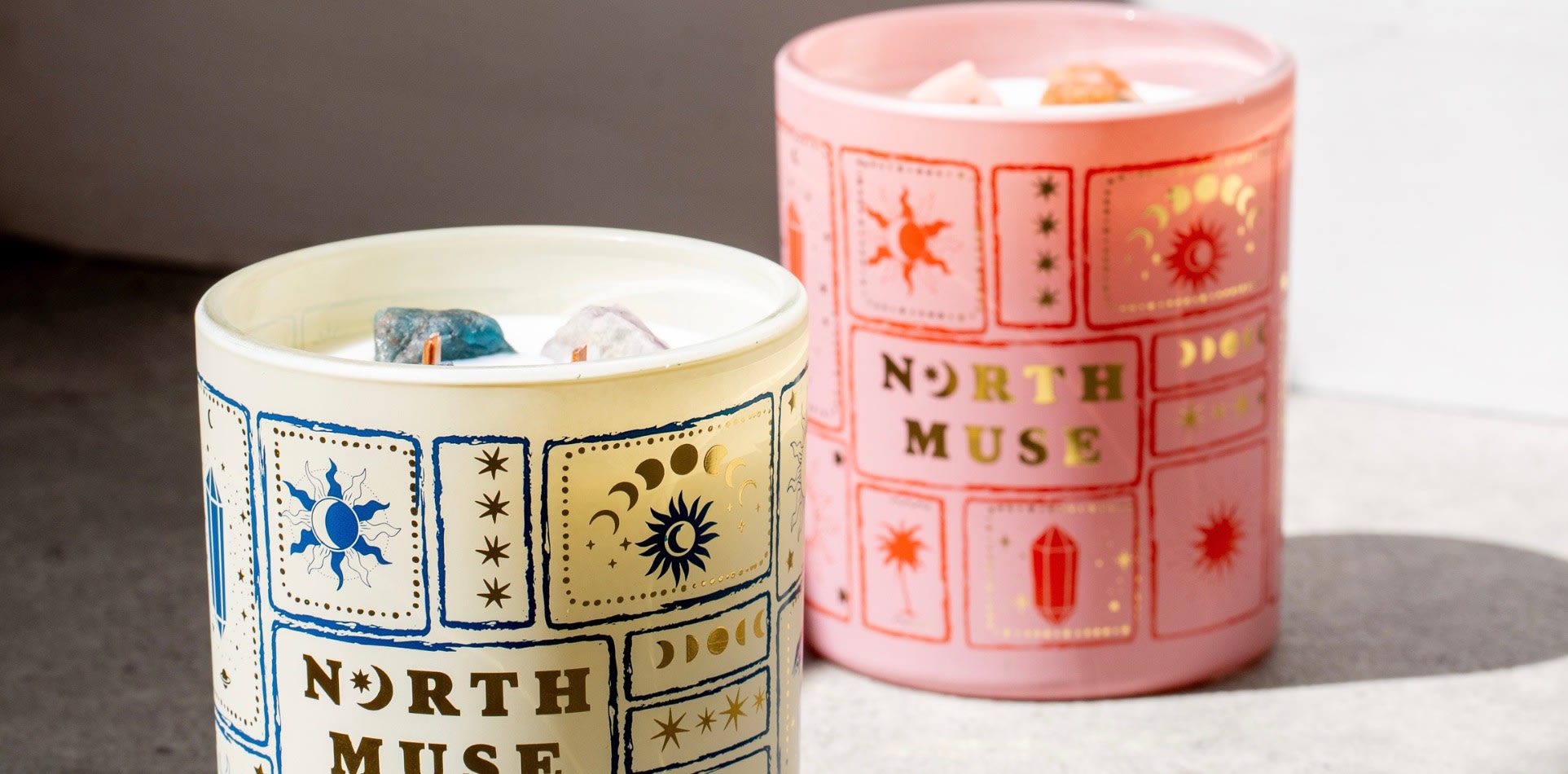 Crystal Cove Mystic Rose - Candle & Diffuser | North Muse | Wolf & Badger