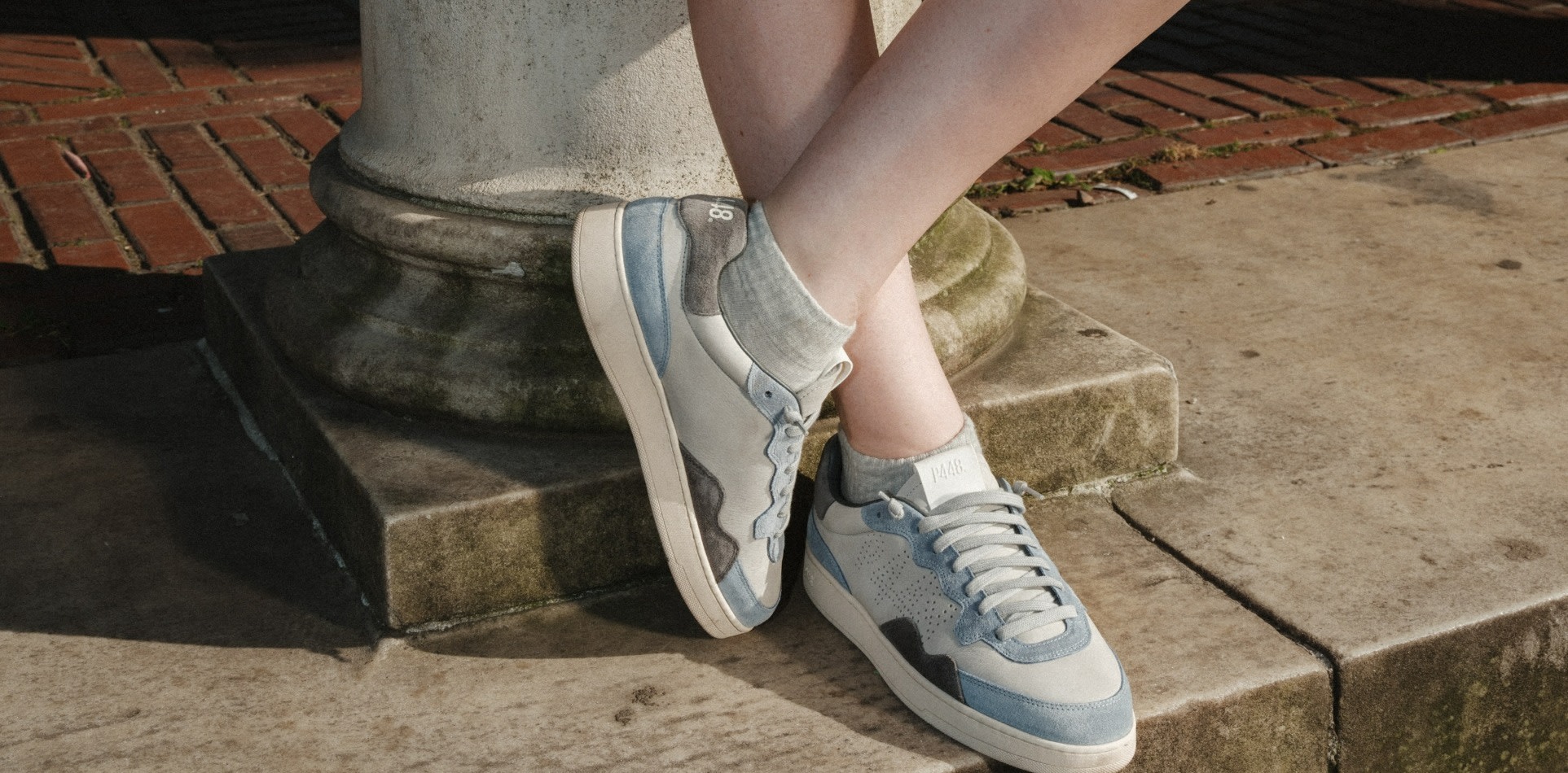 Monza Cream Glitter Sneaker | P448 | Wolf & Badger