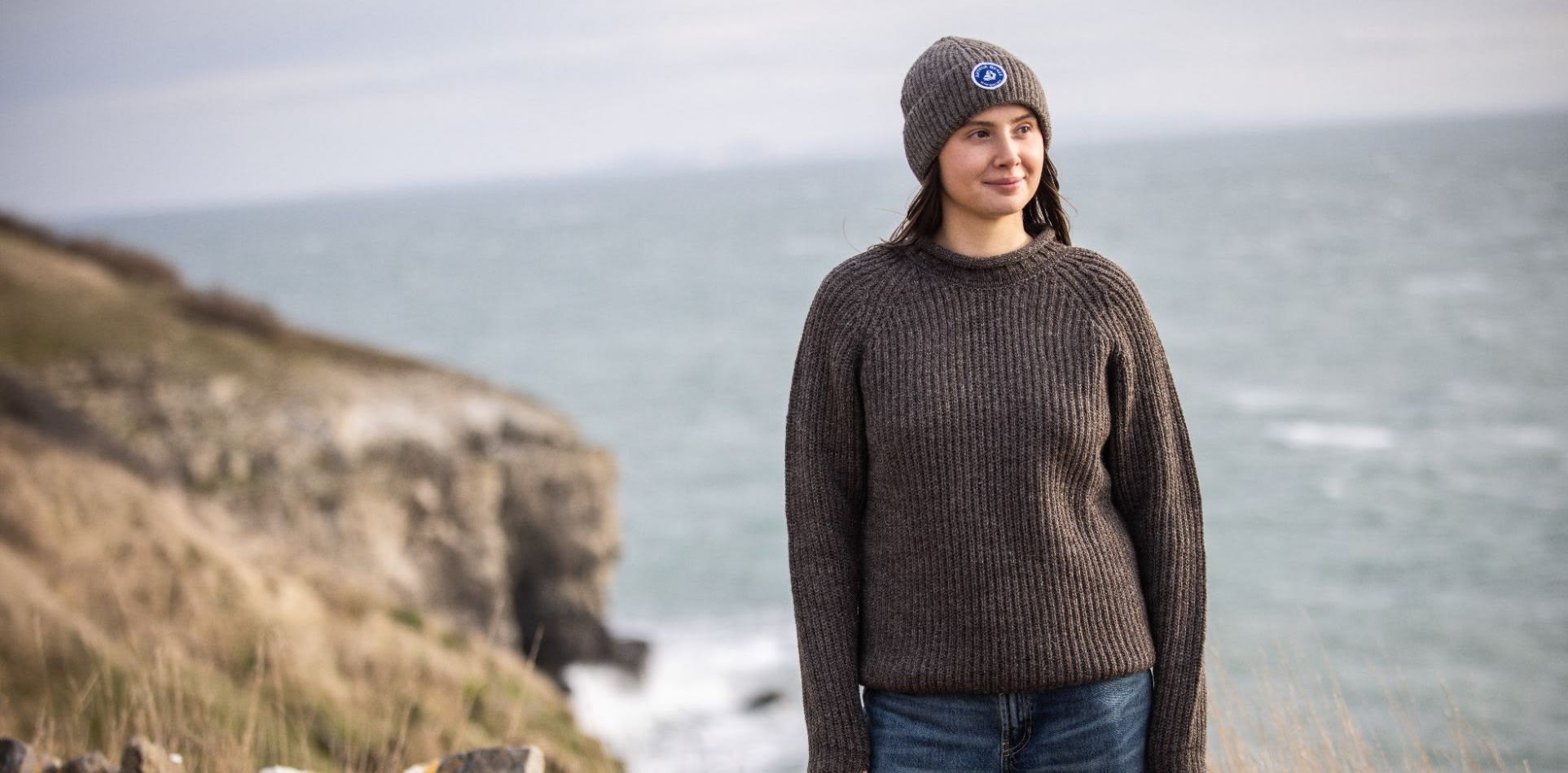 Arthur Beale Open Neck Sailors' Smock - Gunmetal | Arthur Beale | Wolf ...