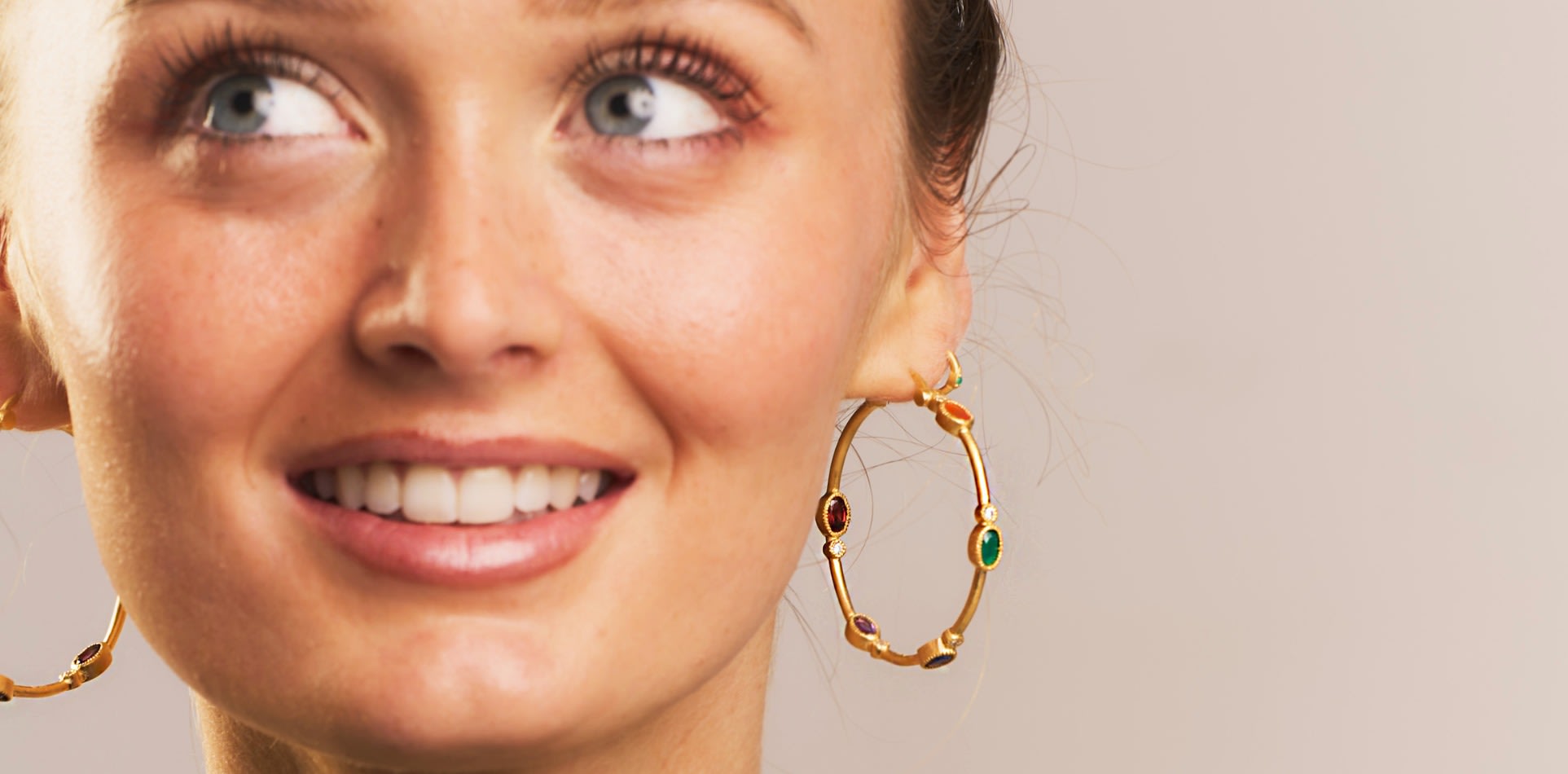 Epic Sparkling Medium Sterling Silver Hoops | Moon London | Wolf & Badger