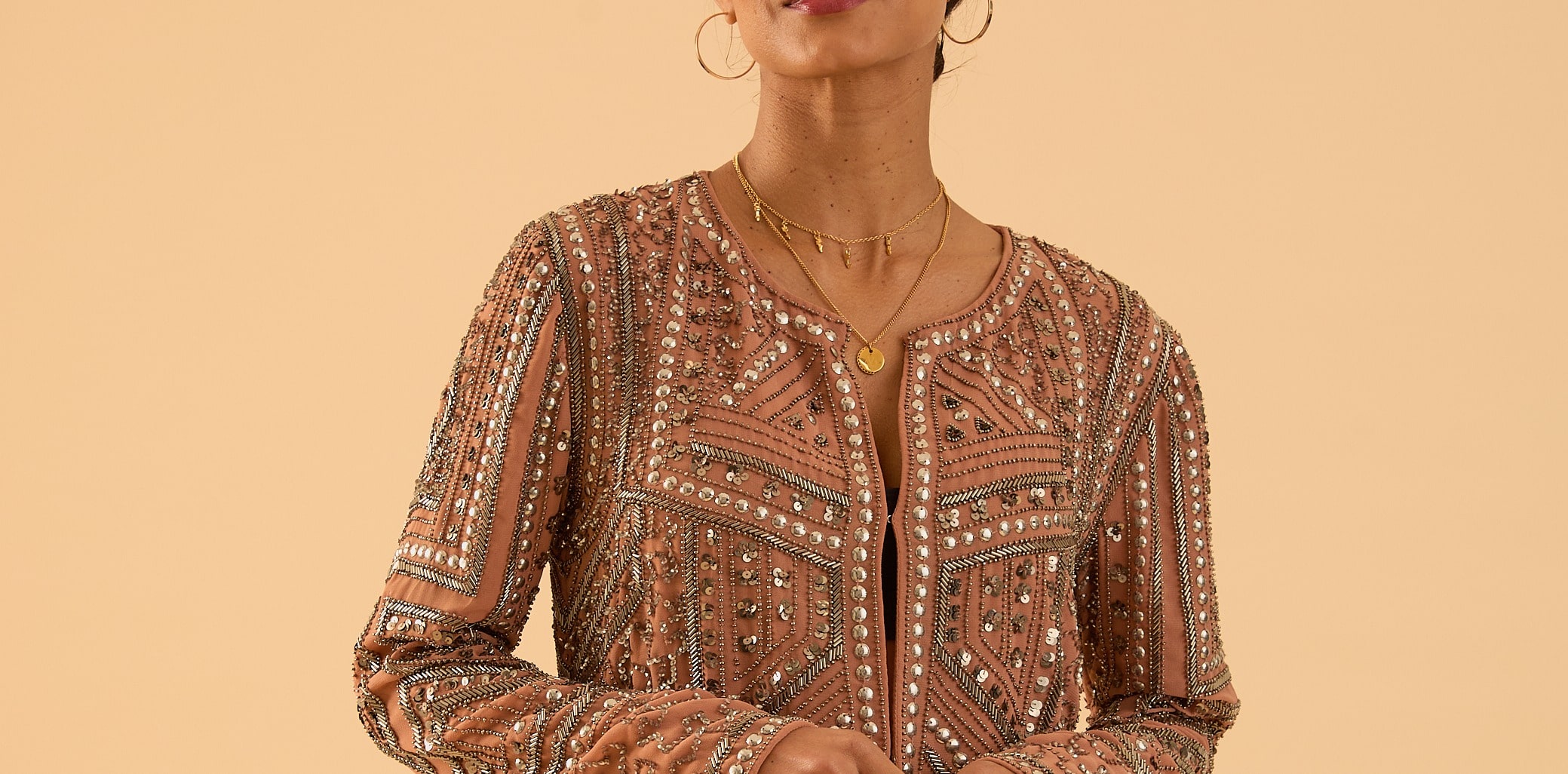 Harper Tiger Sparkle Maxi Dress | Rose & Nancy | Wolf & Badger