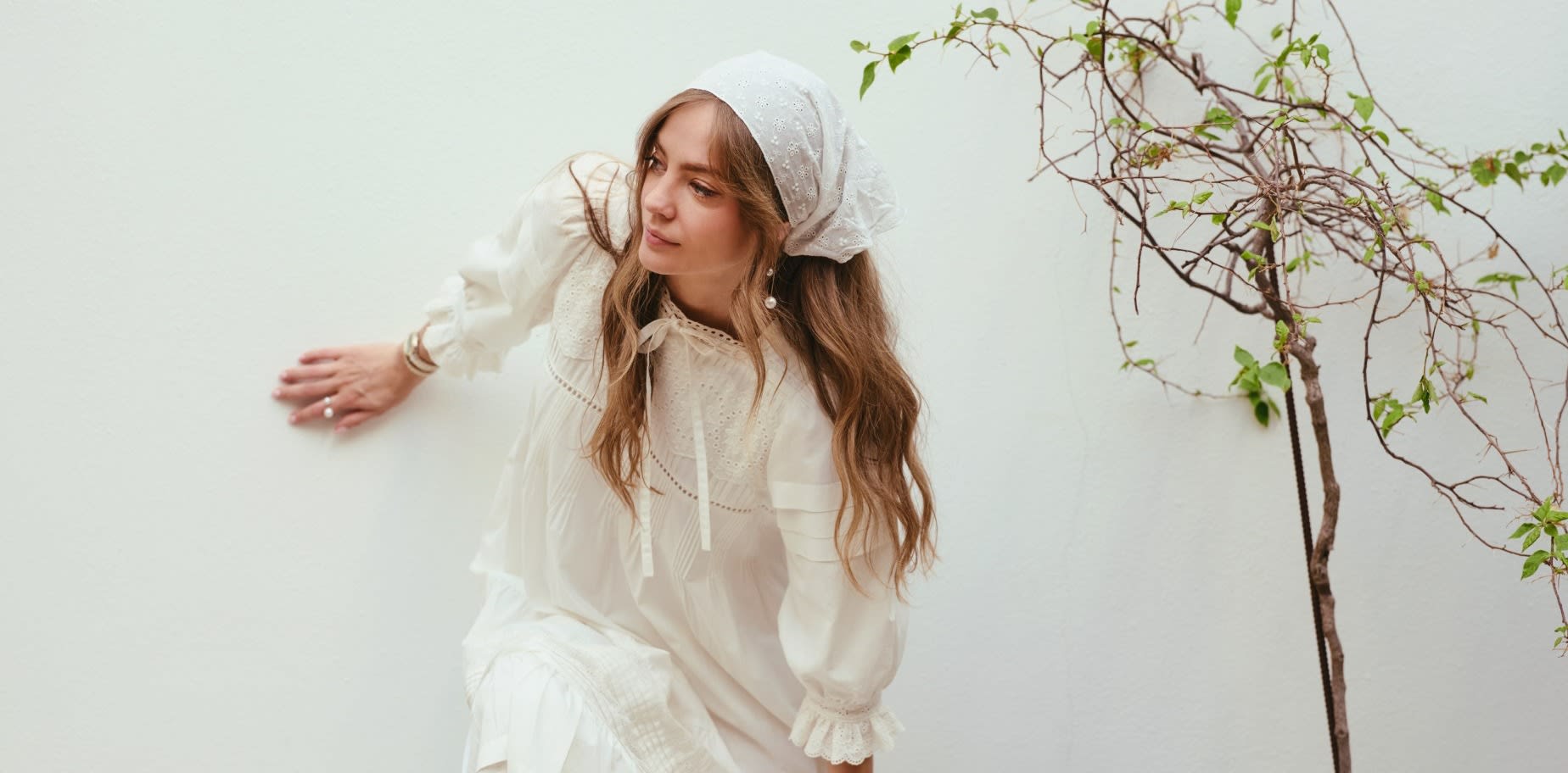 Black Linear Cotton Maxi | Loup clothing | Wolf & Badger