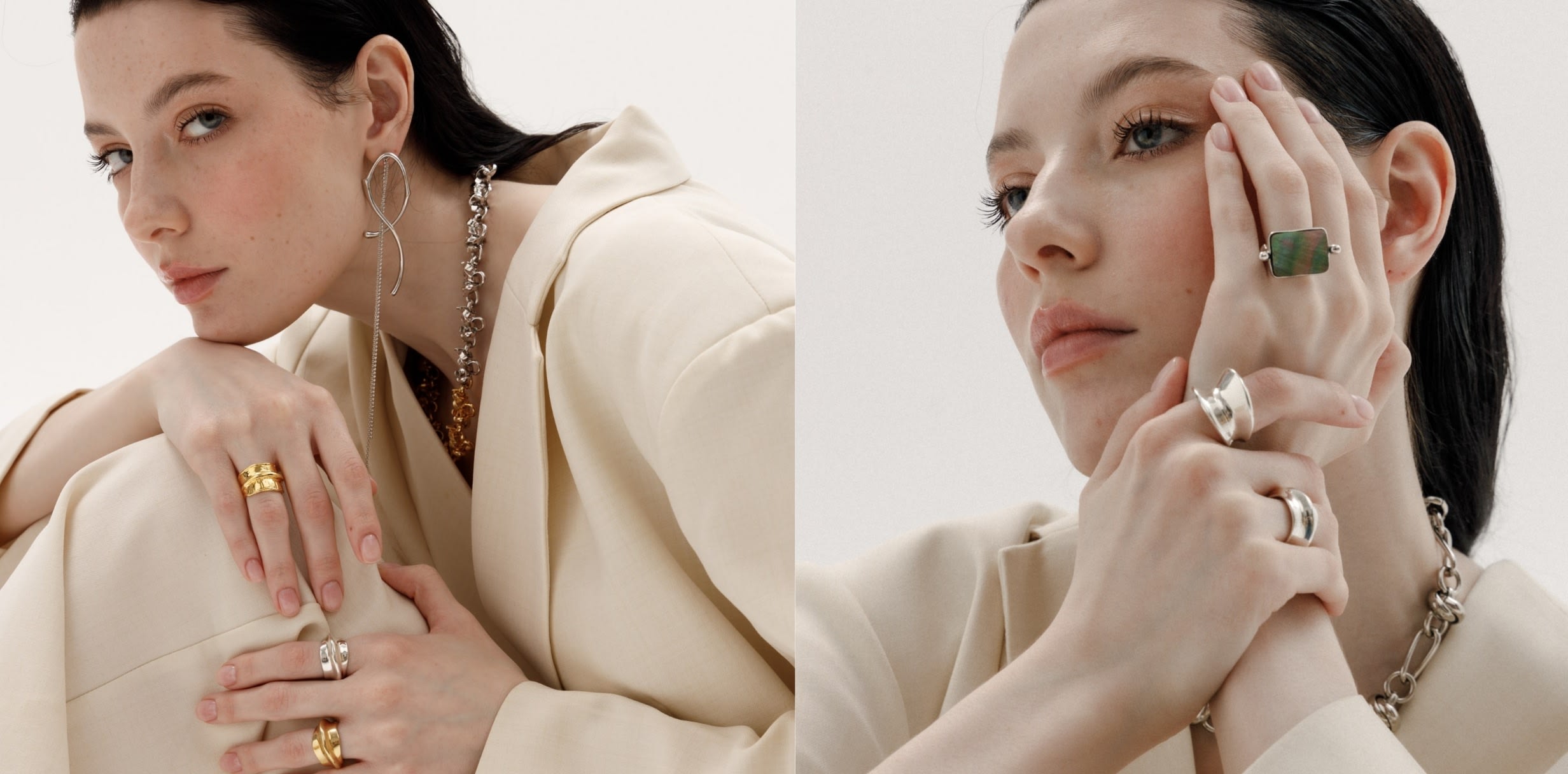 Matias Silver Butter Ring | TAMI&TAMI | Wolf & Badger