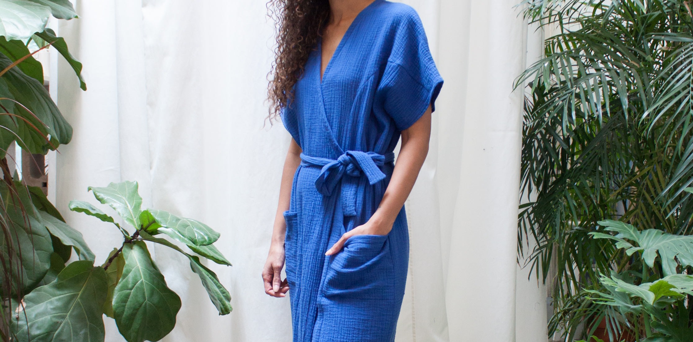 Striped Puff Sleeve Belted Midi Dress | Joeleen Torvick | Wolf & Badger