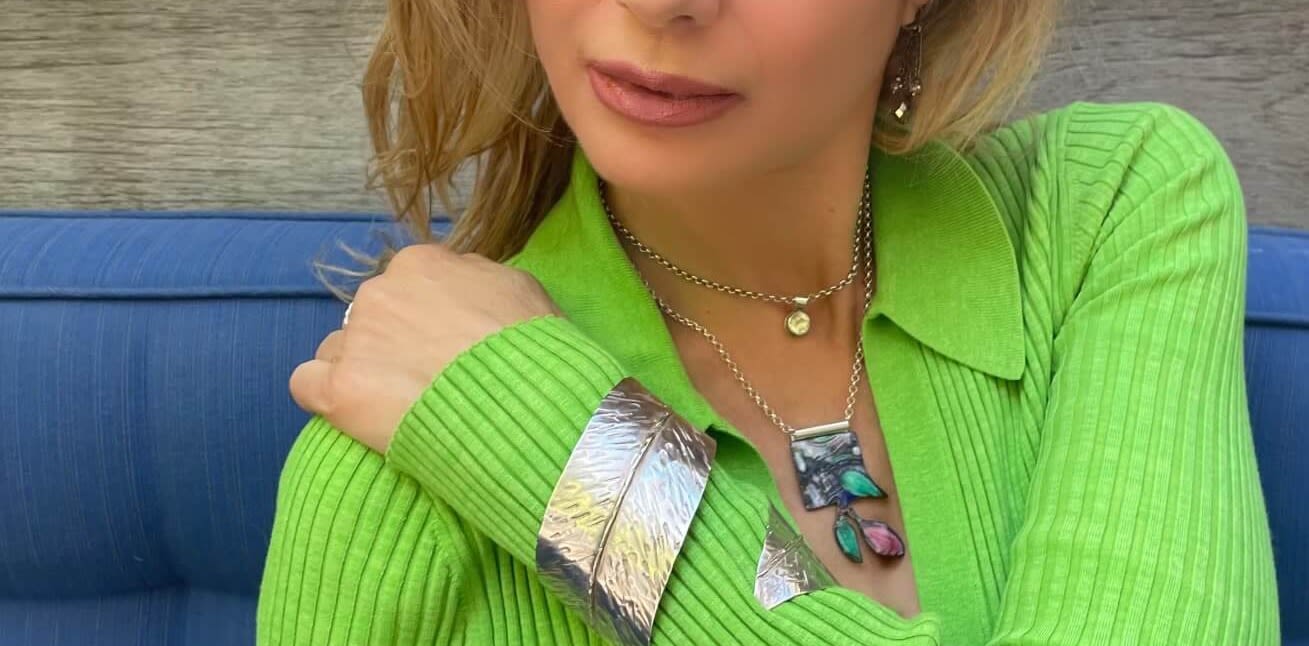 Farrah Hammered Silver Feather Cuff | Amy Delson Jewelry | Wolf & Badger