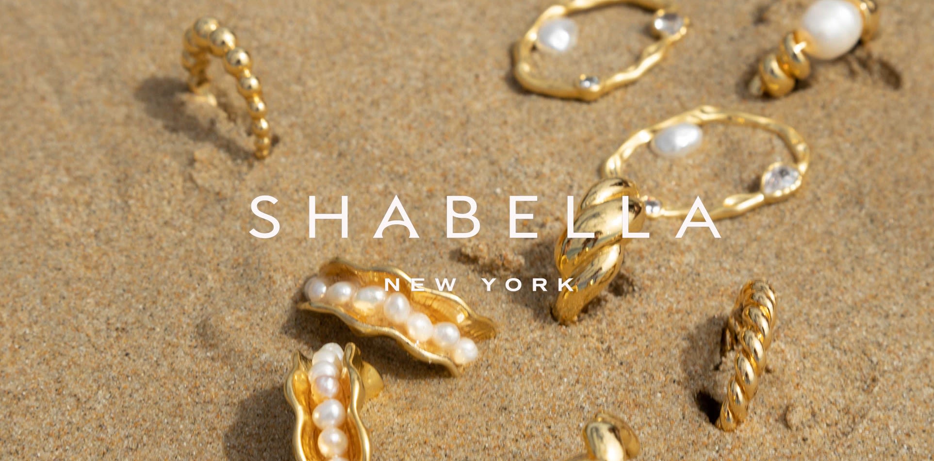 Small Double Stack Bold Ear Cuff Gold | Shabella NYC | Wolf & Badger