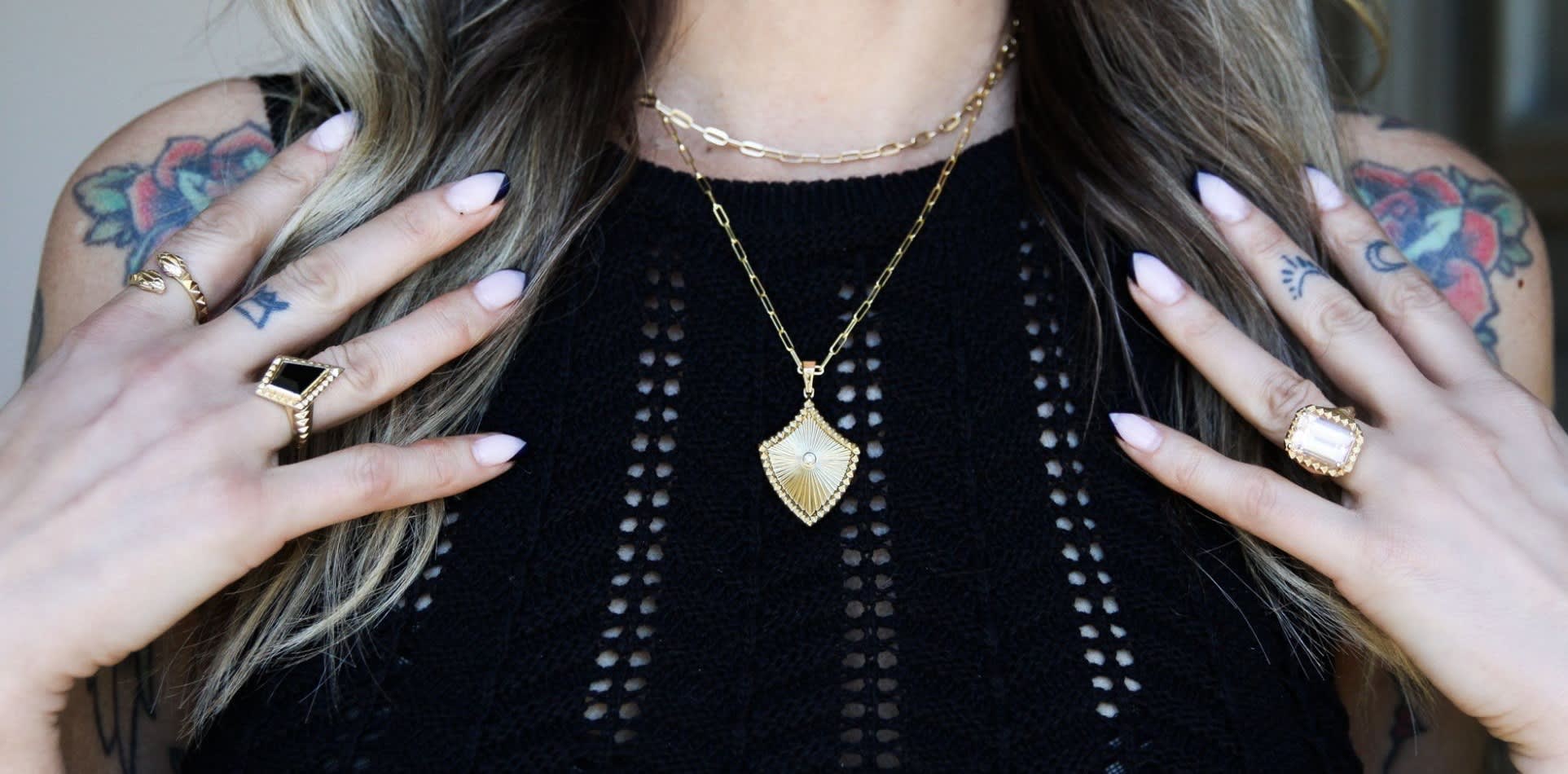 Large Pyramid Stud | Anjalé Fine Jewelry | Wolf & Badger