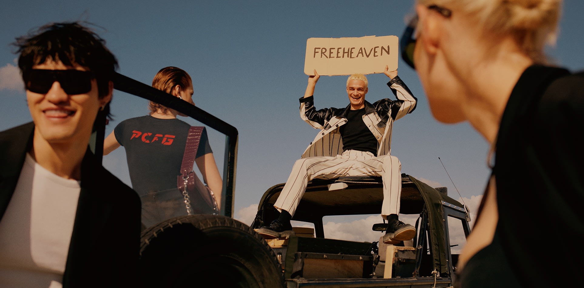 Free Heaven Crop String Tshirt - Jet Black | PCFG | Wolf & Badger