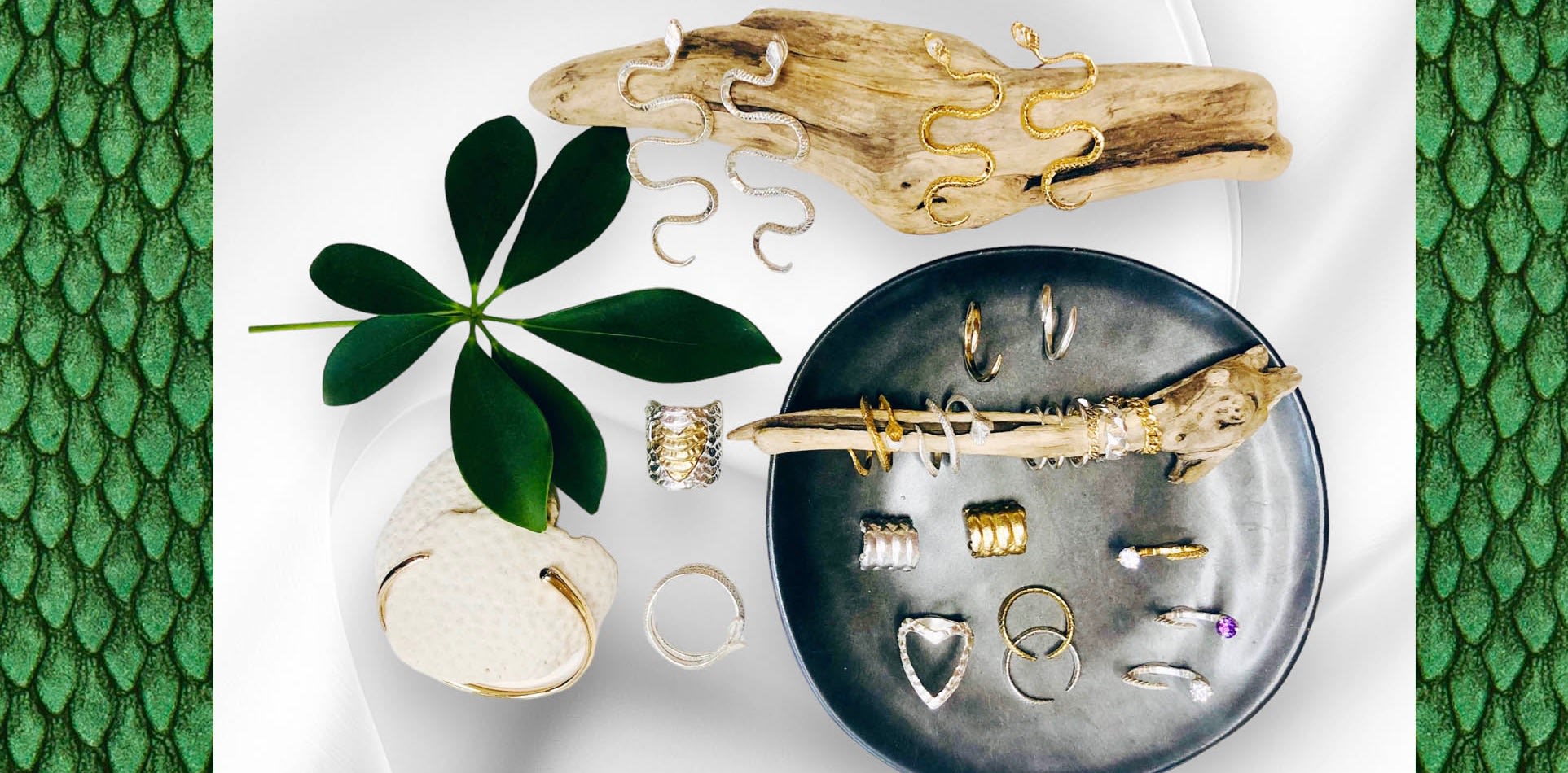 Front-Back One Inch Gold Hoop Earrings | AKI ROC JEWELRY | Wolf & Badger