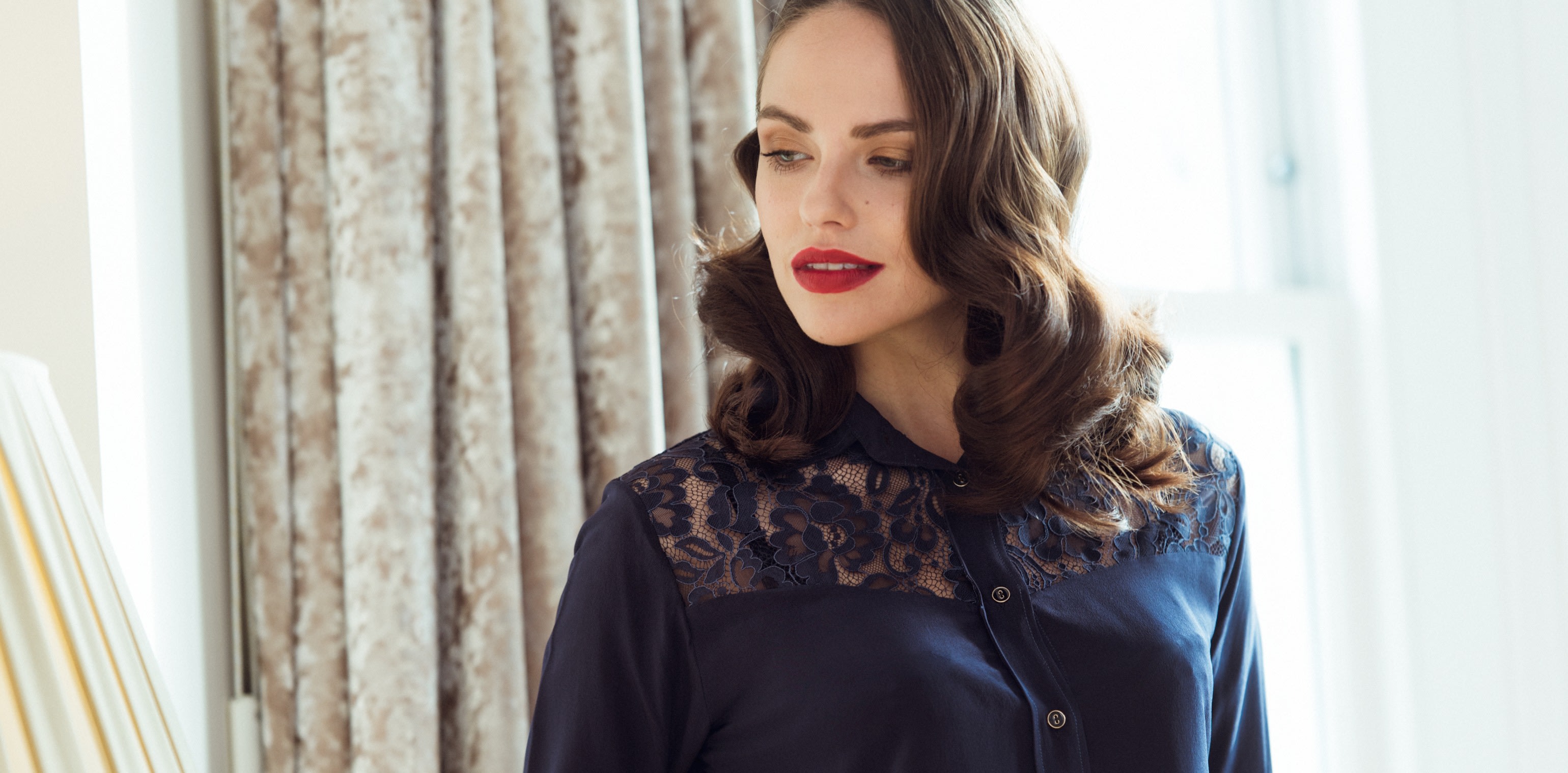 Royal Blue Wrap Skirt | Sophie Cameron Davies | Wolf & Badger