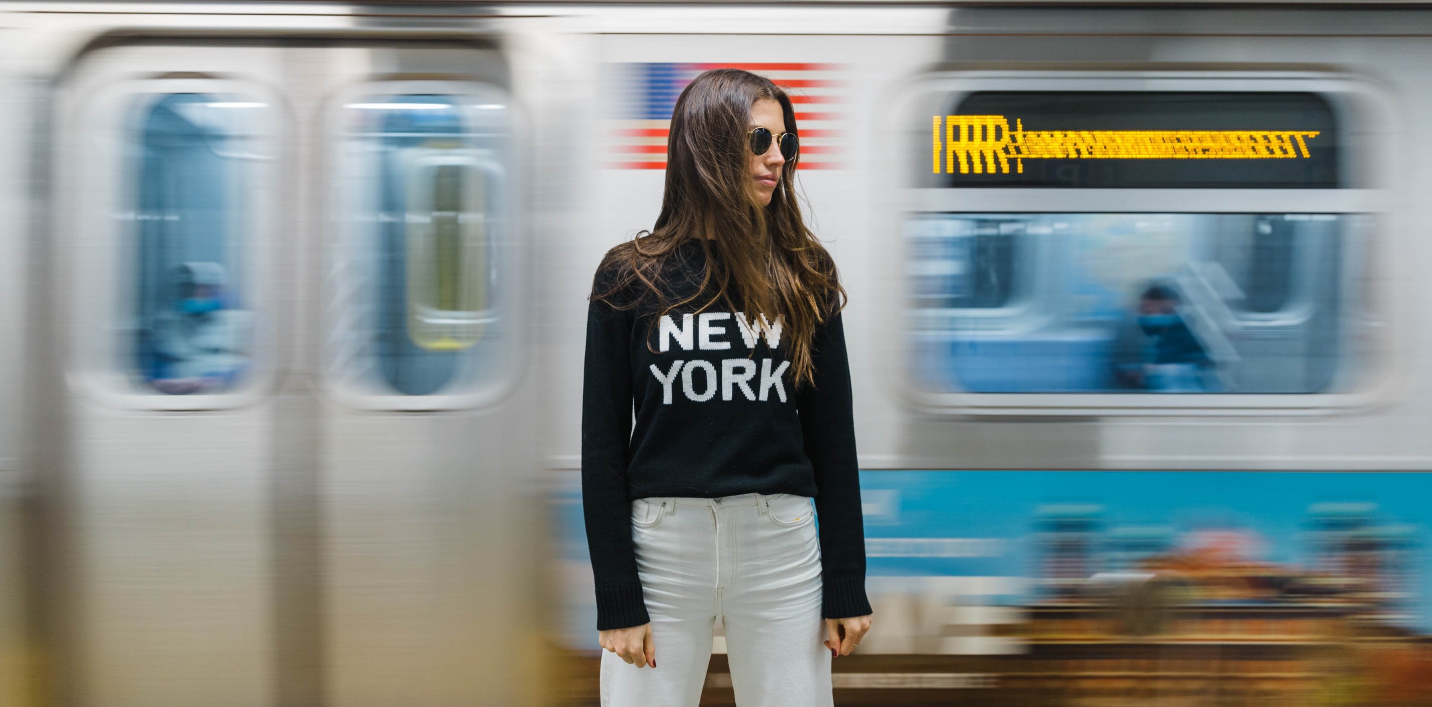 Classic Pickleball Crewneck - Ivory And Blue | Ellsworth + Ivey | Wolf ...