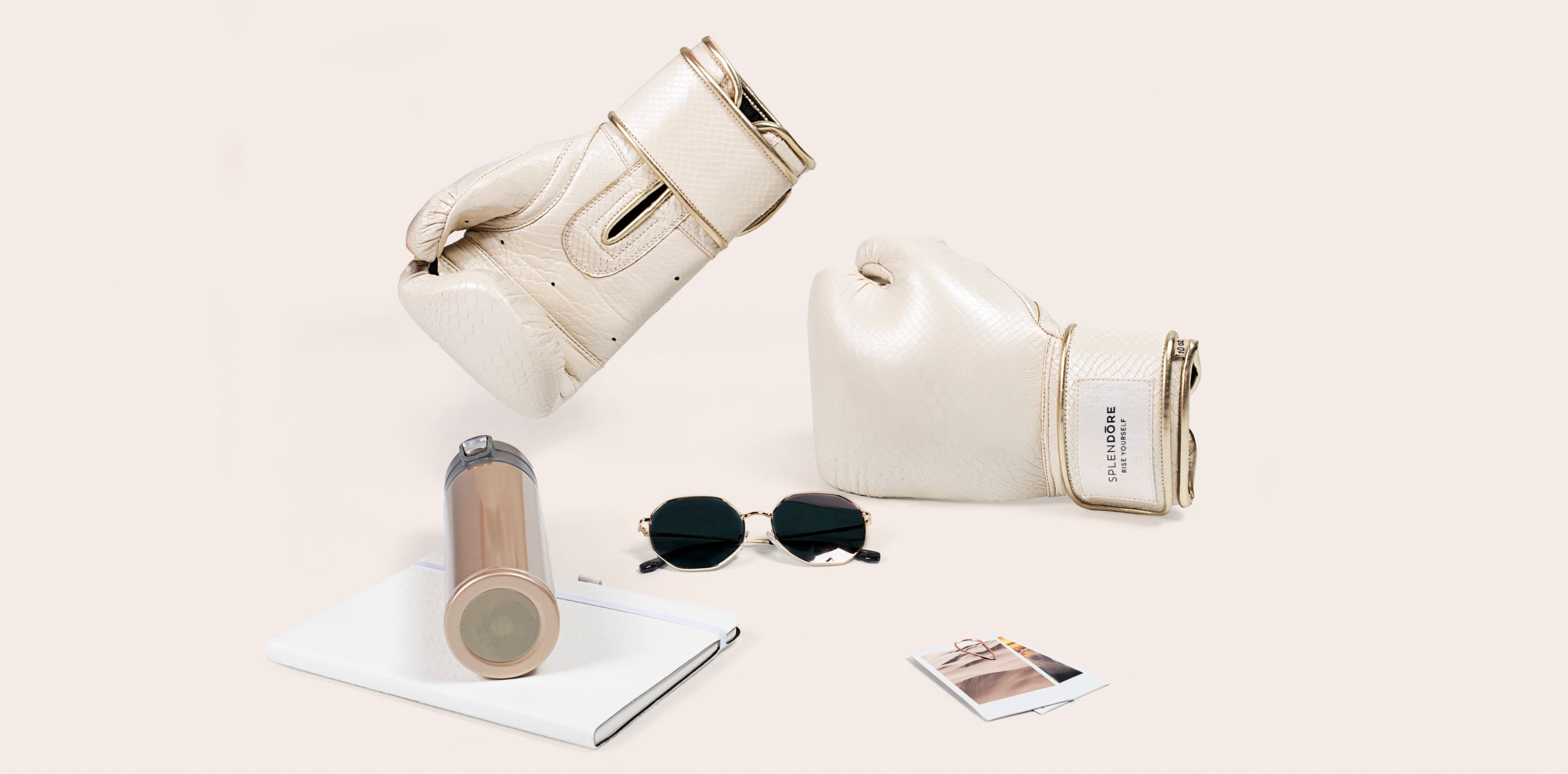 Taro Synthetic Shiny Boxing Gloves | SPLENDORE | Wolf & Badger