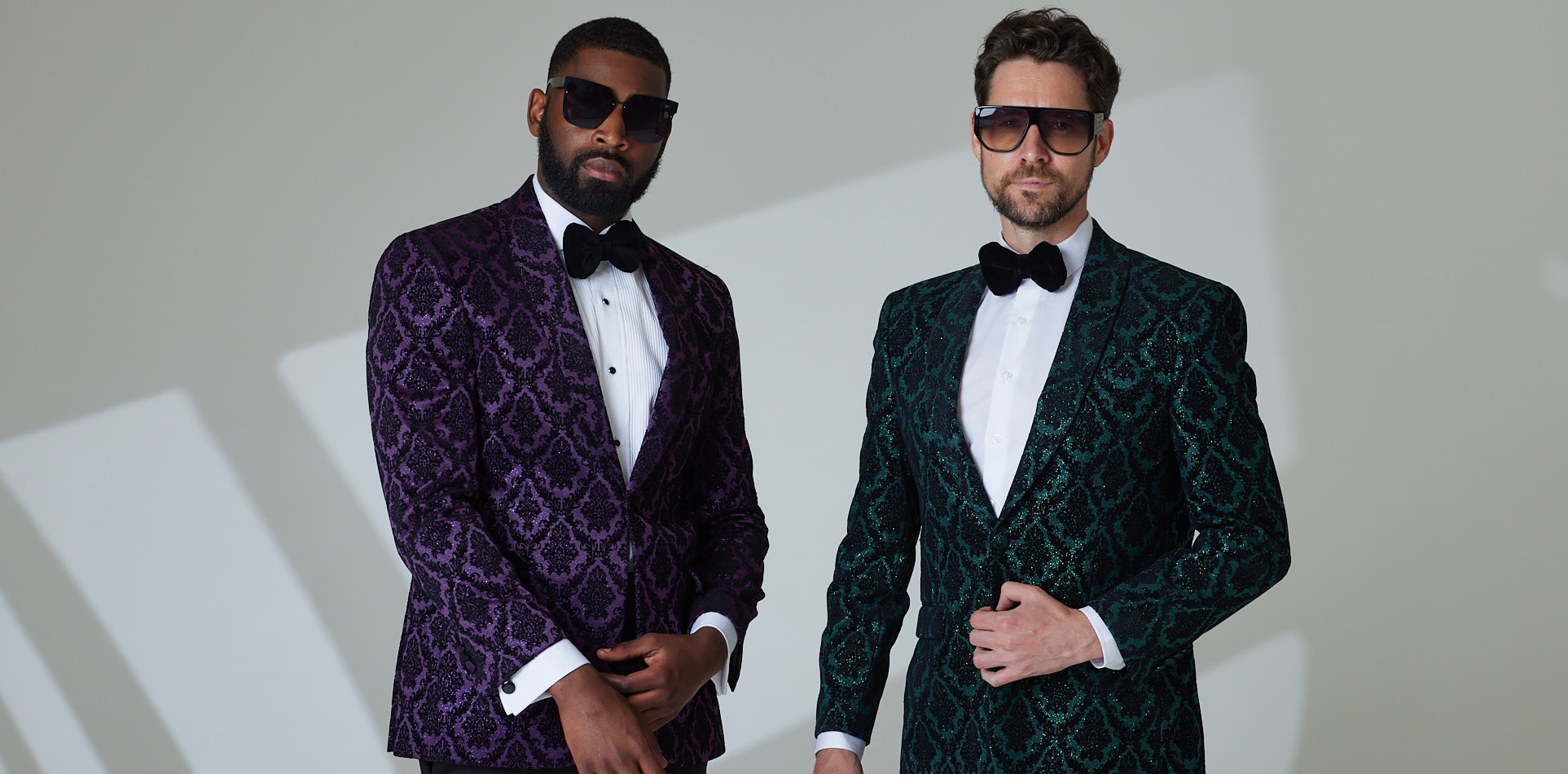 Maison Velvet Double Breasted Peak Lapel Suit – Burgundy | DAVID WEJ ...