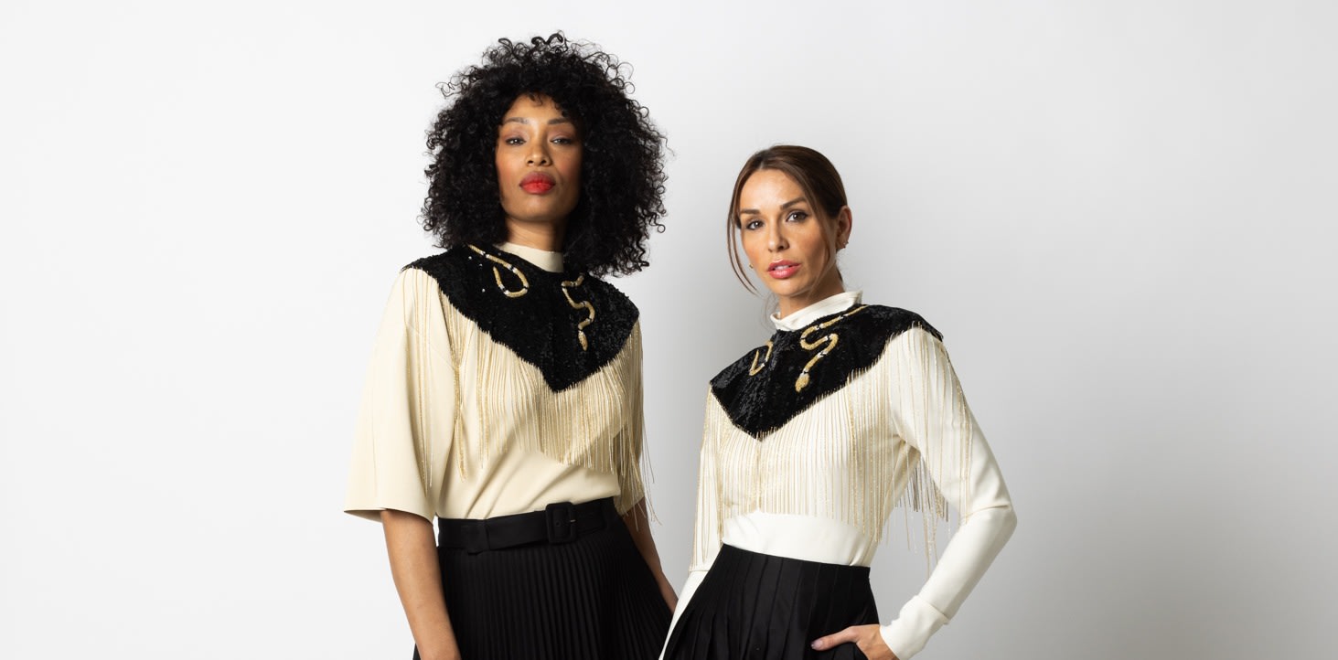 Laines London Gold Softie Slippers With Lion & Lioness Brooches ...