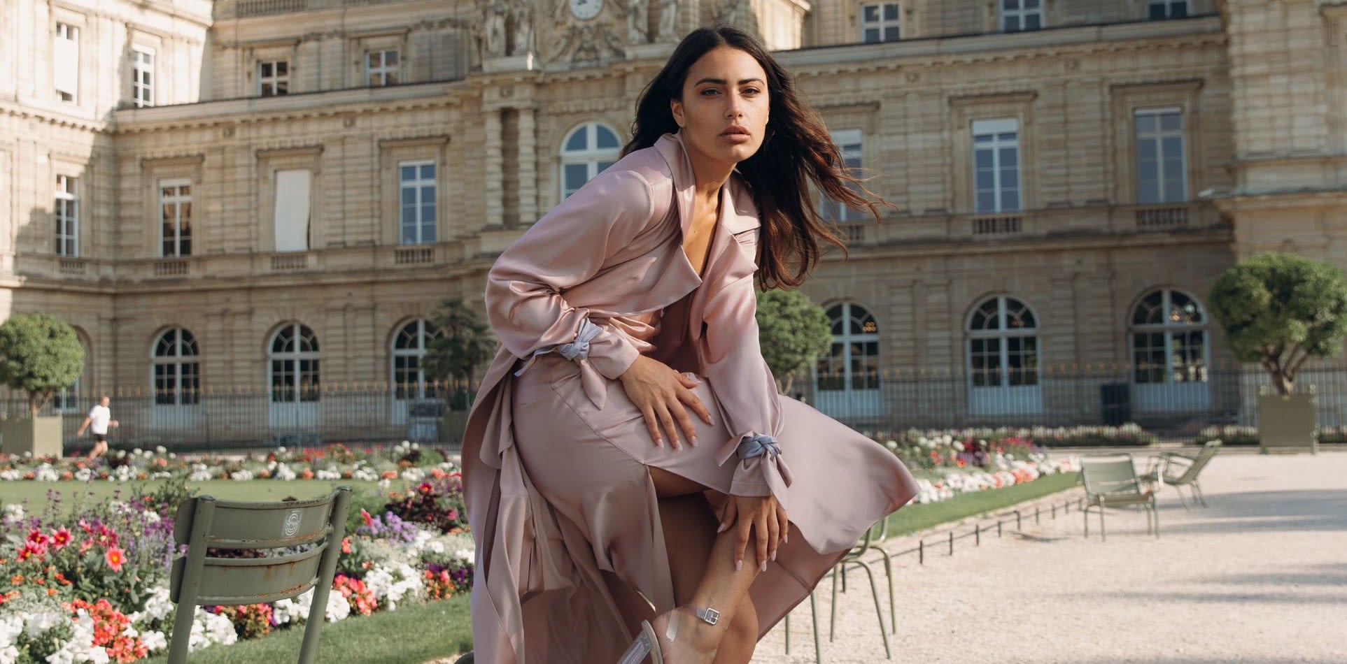 Silk Pants Set In Lavender | MYKAFTAN | Wolf & Badger
