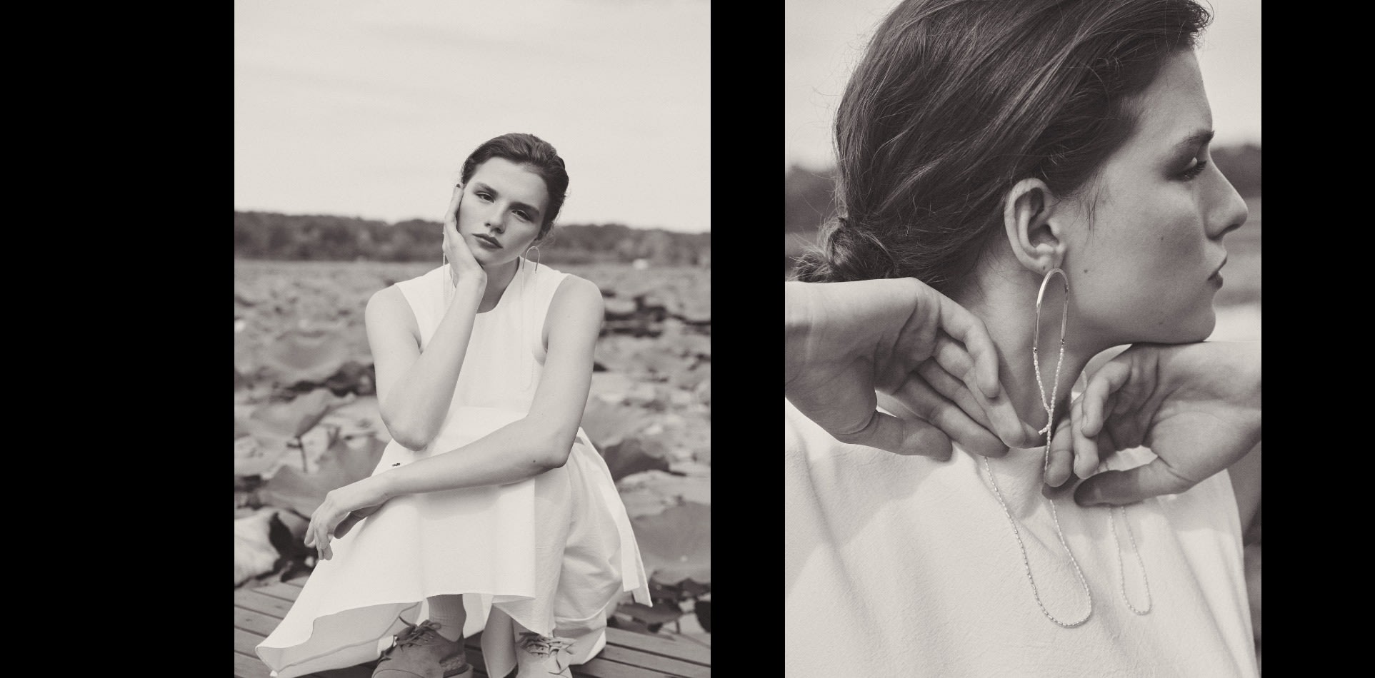 Long Cloche Skirt With High Waist Made Of Violet Tana Lawn Cotton ...