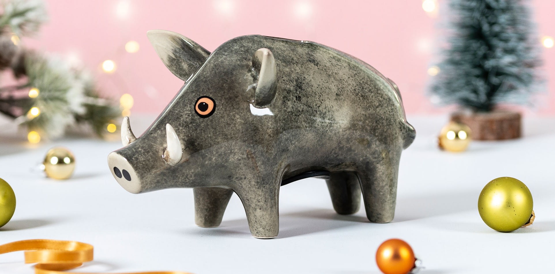 Wild Boar Money Box | Hannah Turner | Wolf & Badger
