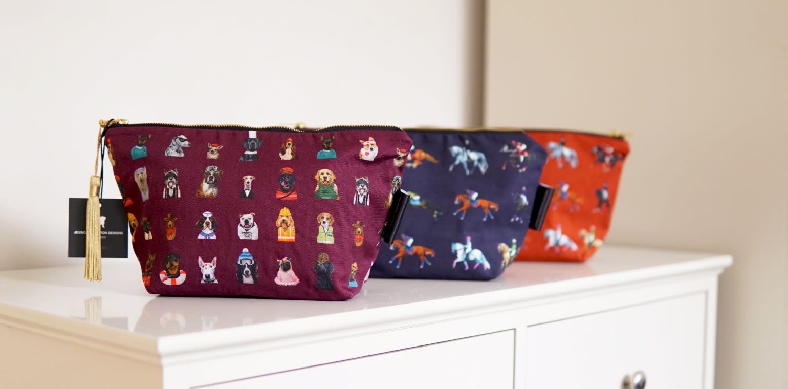 Cats Double Oven Gloves - Cream | Jessica Anderton Designs | Wolf & Badger