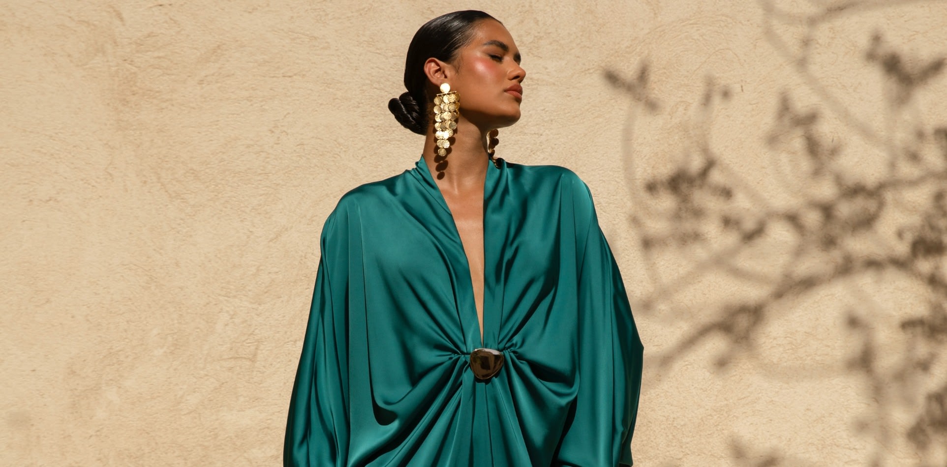 Minted Coin Teardrop Gold Plated Dangle Earrings | Meraki by Rashmi ...