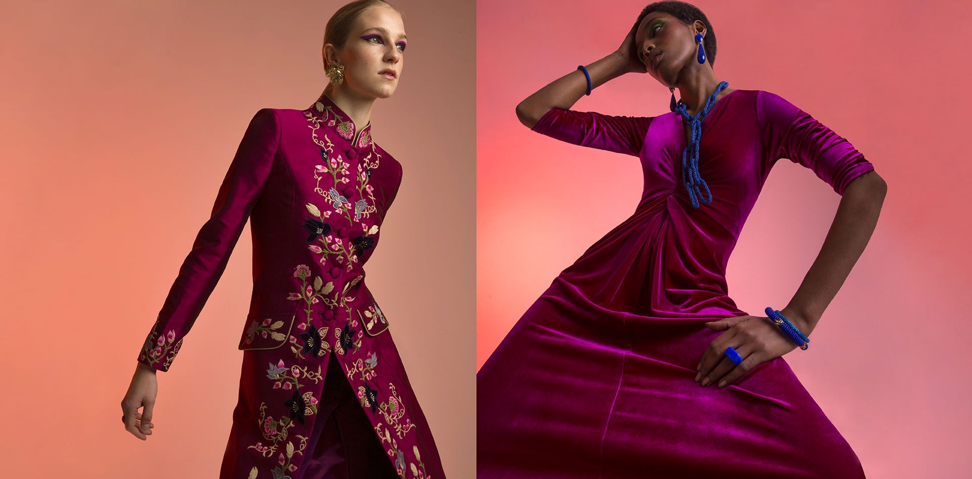 Navy Oversized Cashmere Mix Space Coat | Beatrice von Tresckow | Wolf ...