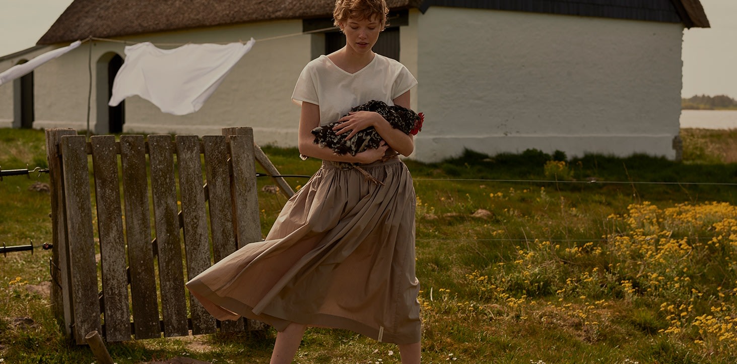 Grobund Mette Skirt - Goose | GROBUND | Wolf & Badger