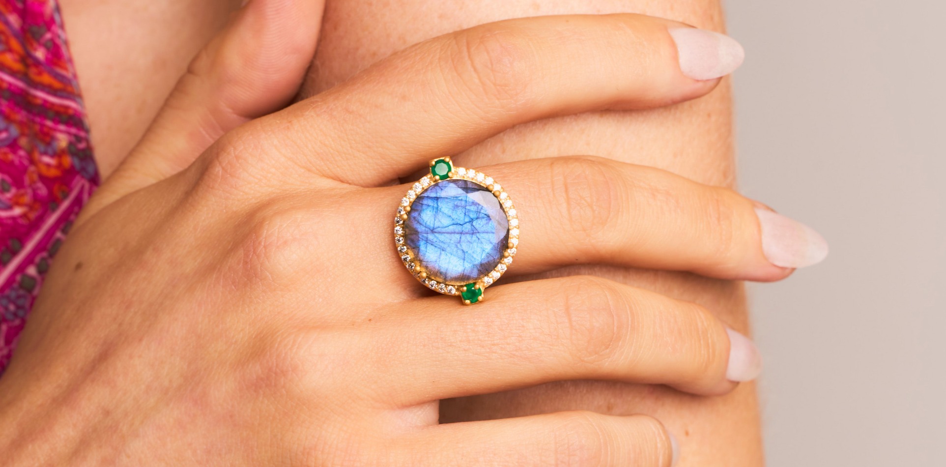 Epic Sparkling Medium Gold Vermeil Hoops | Moon London | Wolf & Badger