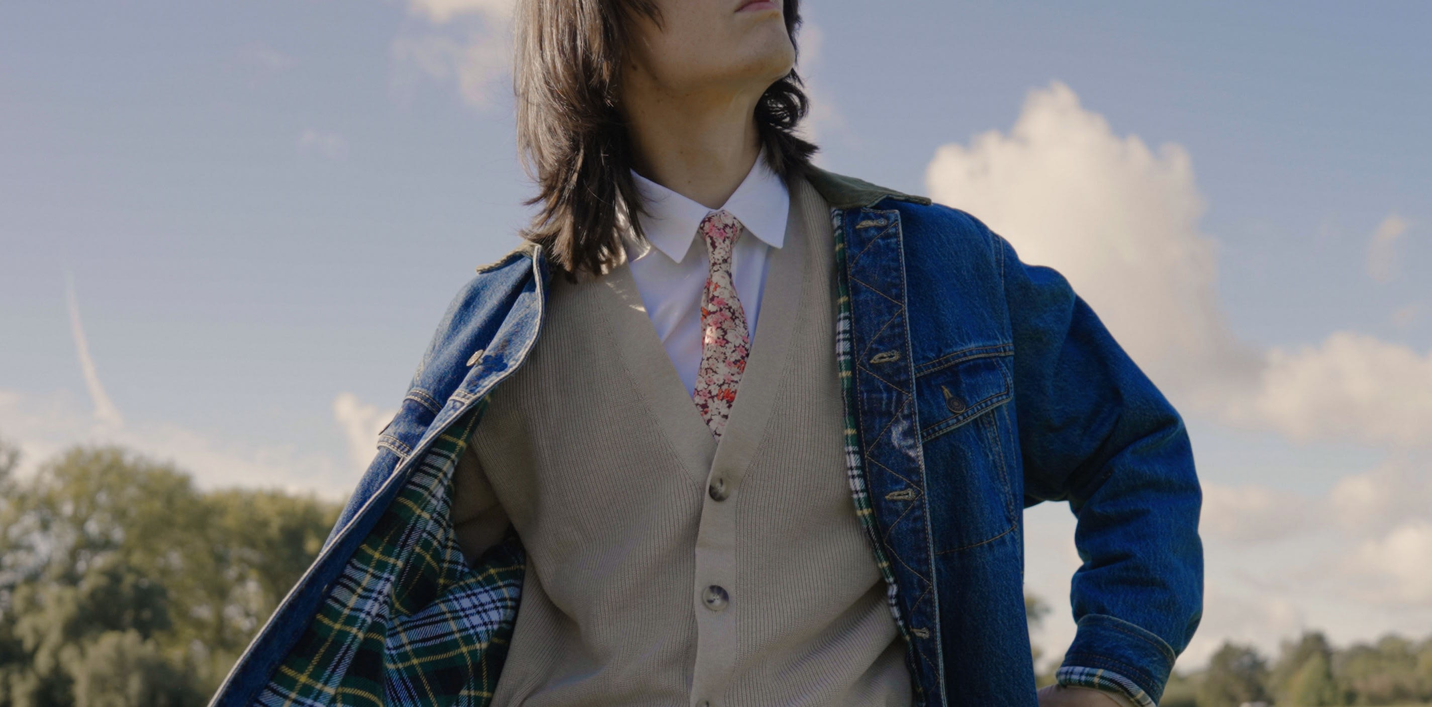 Chocolate Brown Leather Navy Blue Skinny Braces | LE COLONEL | Wolf ...