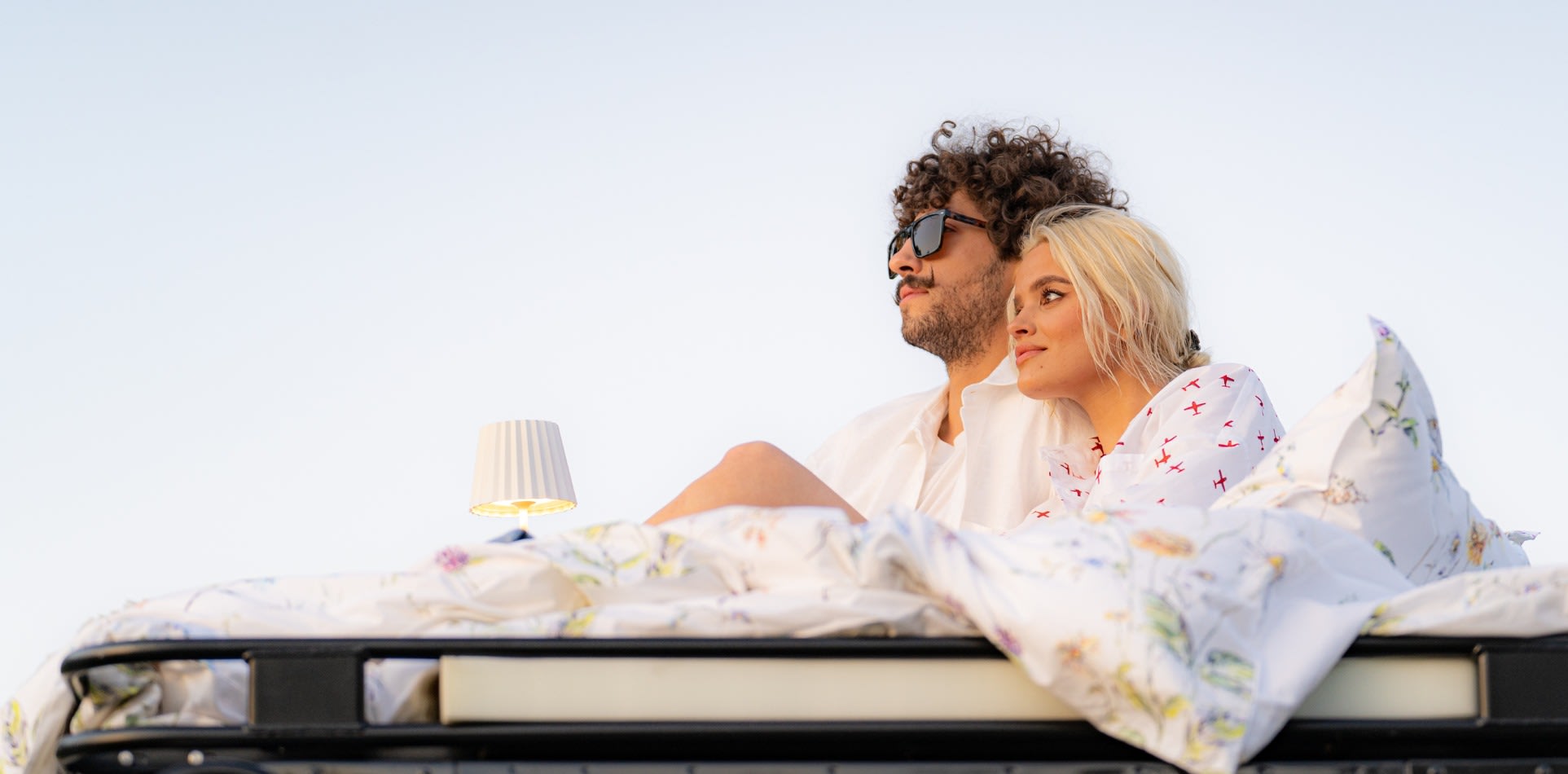 Linen Kimono Midsummer - Floral Robe Kimono, White Dressing Gown | DecoFlux Home | Wolf & Badger