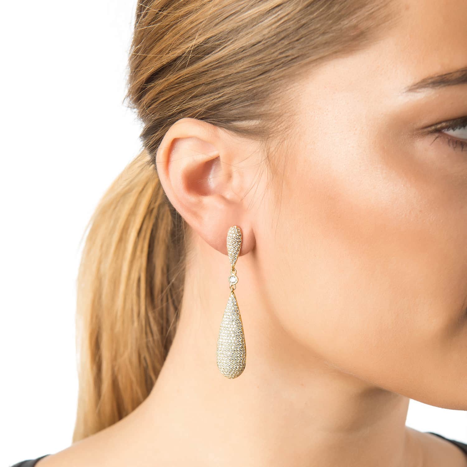 Coco Long Drop Earrings Rosegold | LATELITA | Wolf & Badger