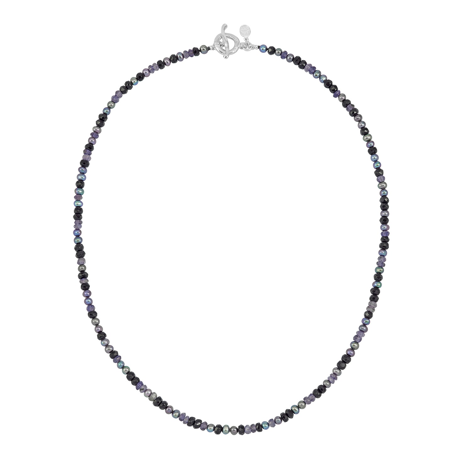Men's Midnight Mixed Gemstone Orissa Necklace | Dower & Hall | Wolf ...