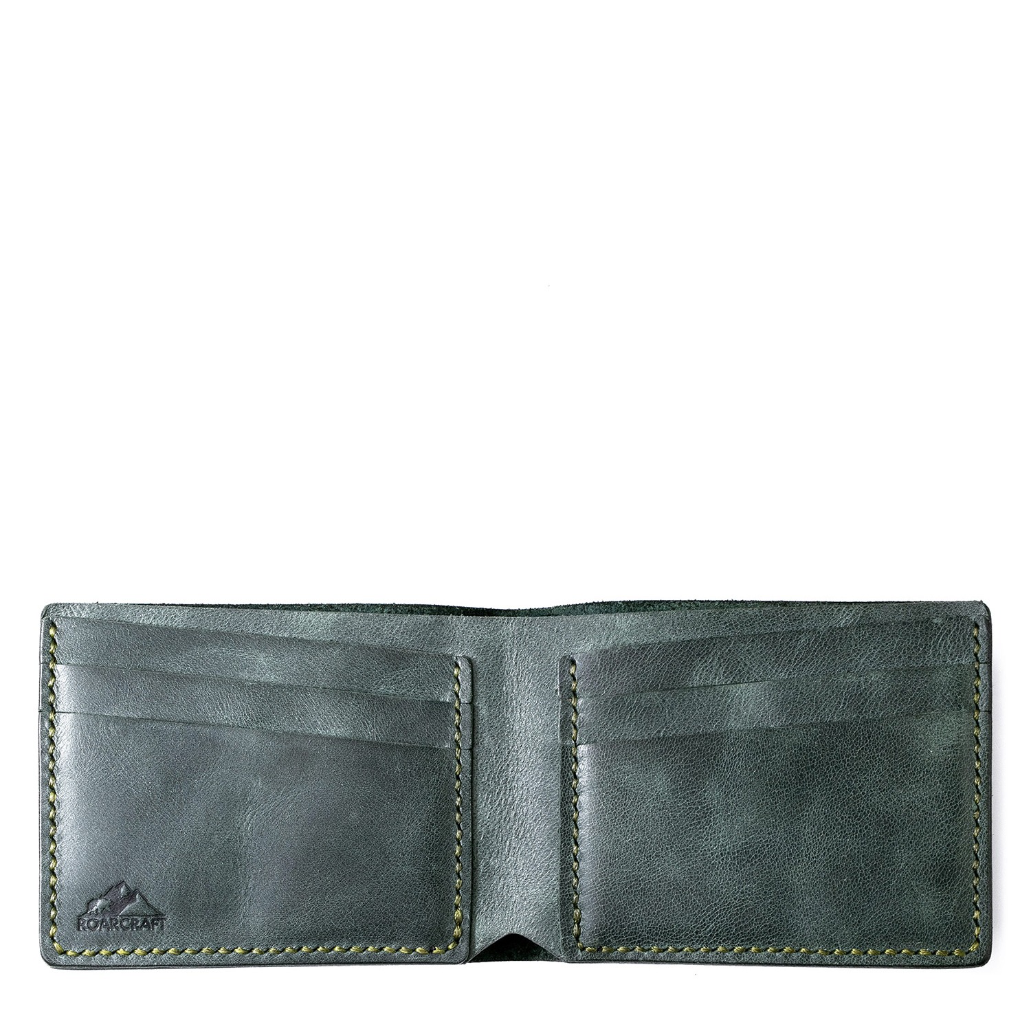 Classic Bifold Leather Wallet - Pergamon - Emerald | Roarcraft | Wolf ...
