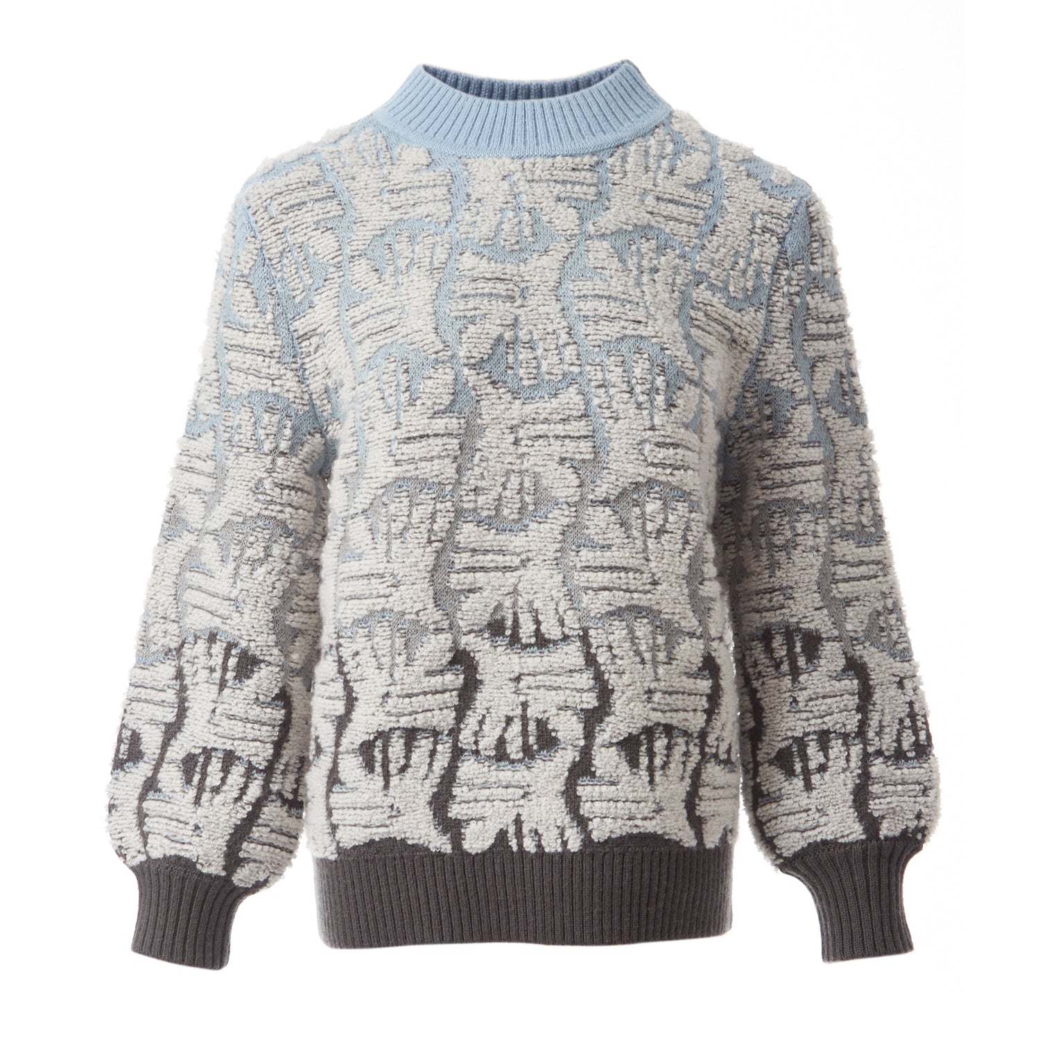 Fully Fashioning | Keira Jacquard Wool Knit Jumper Sweater | Fully ...