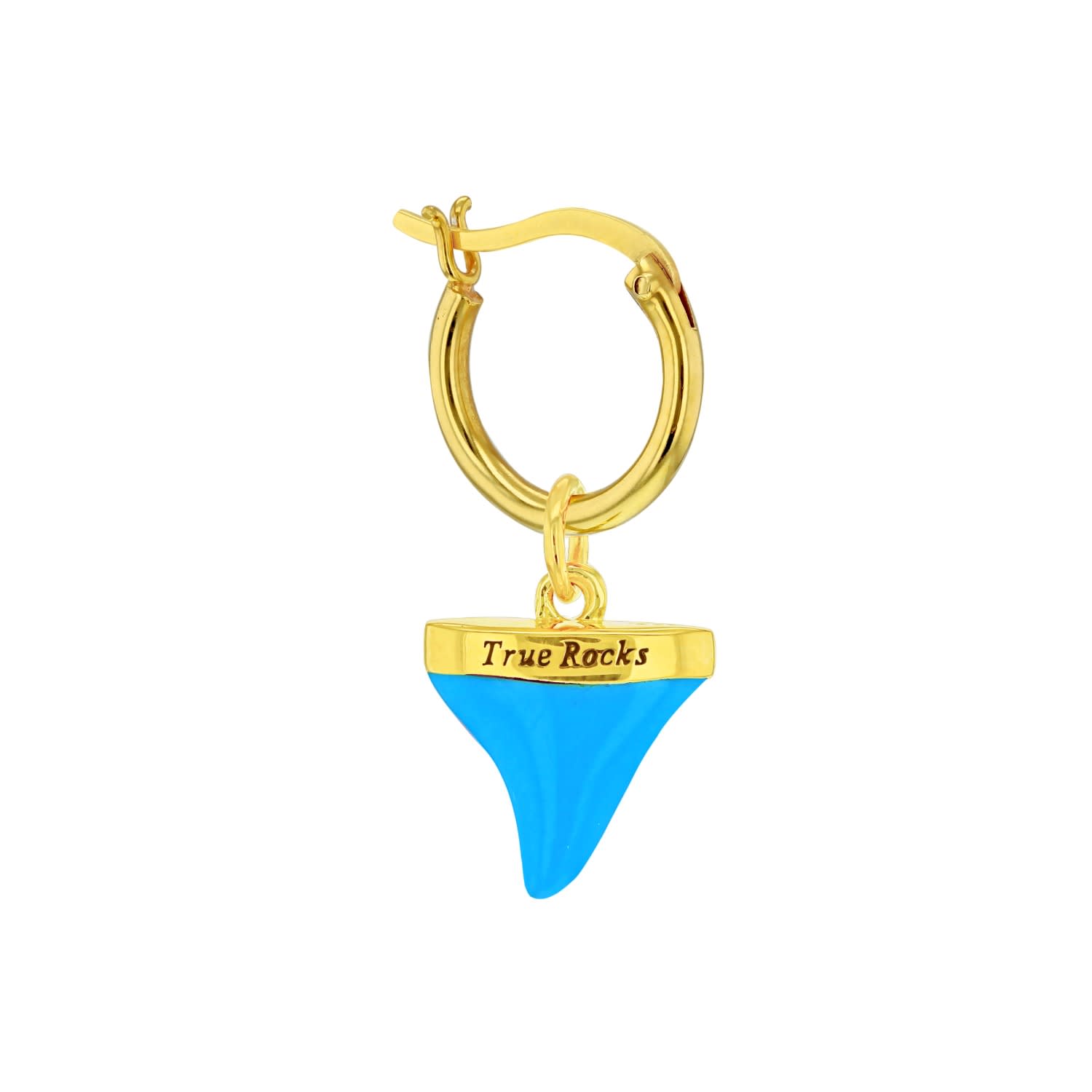 18Kt Gold Plated & Turquoise Mini Sharks Tooth Pendant | True Rocks ...