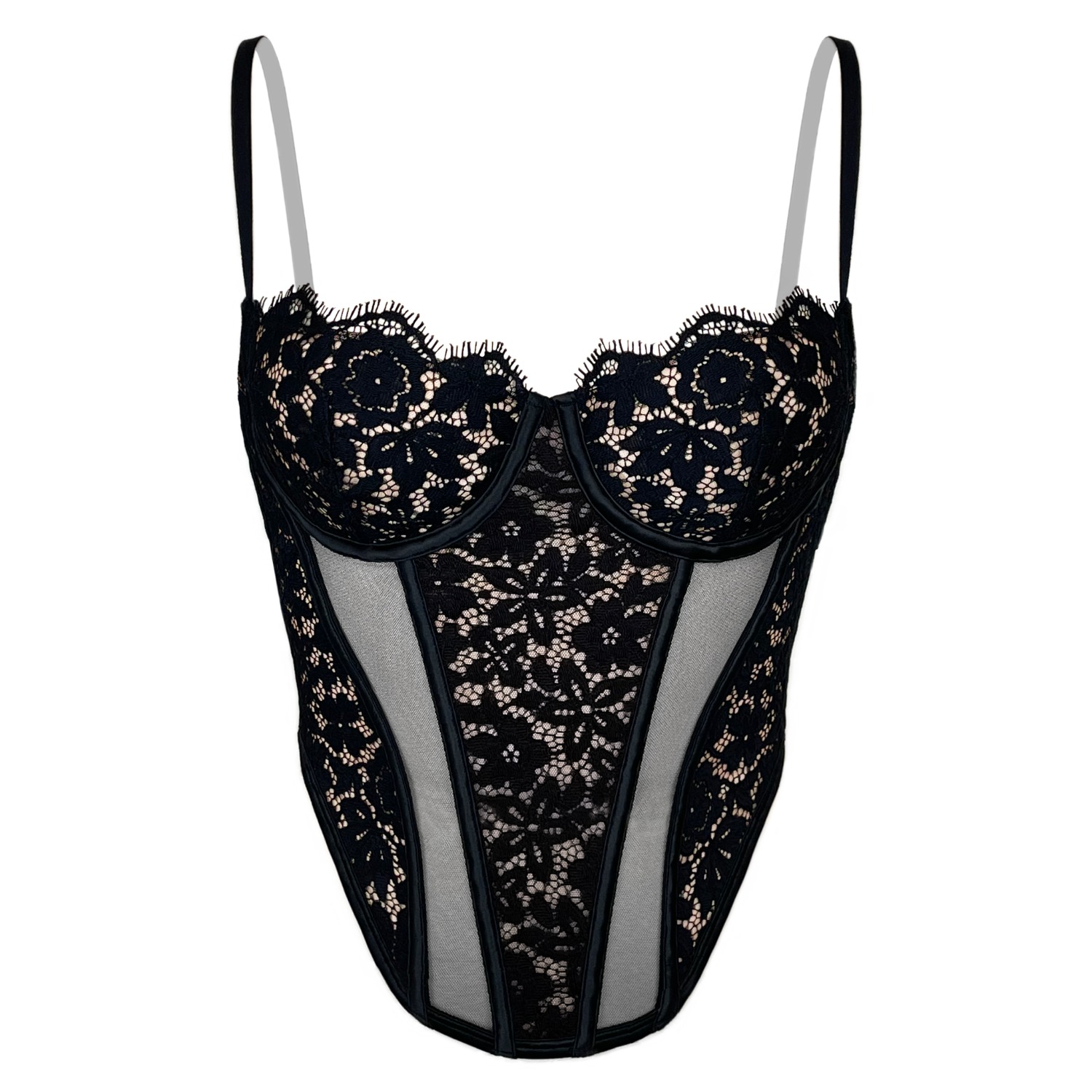Frisson Corset Black | Monique Morin Lingerie | Wolf & Badger