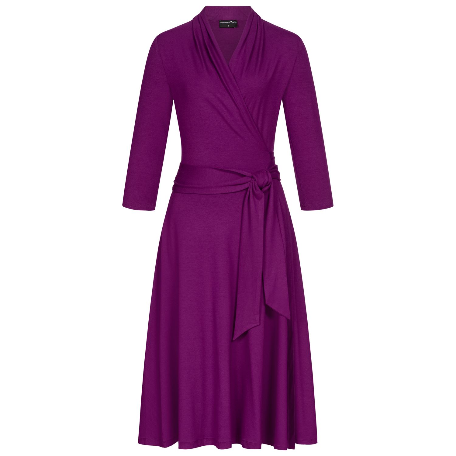 Jersey Wrap Dress Hot-Pink | Marianna Déri | Wolf & Badger