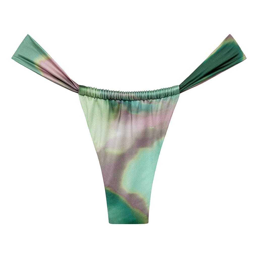 Montce Swim Women's Green / Pink / Purple Silk Dye Sandra Bikini Bottom ...
