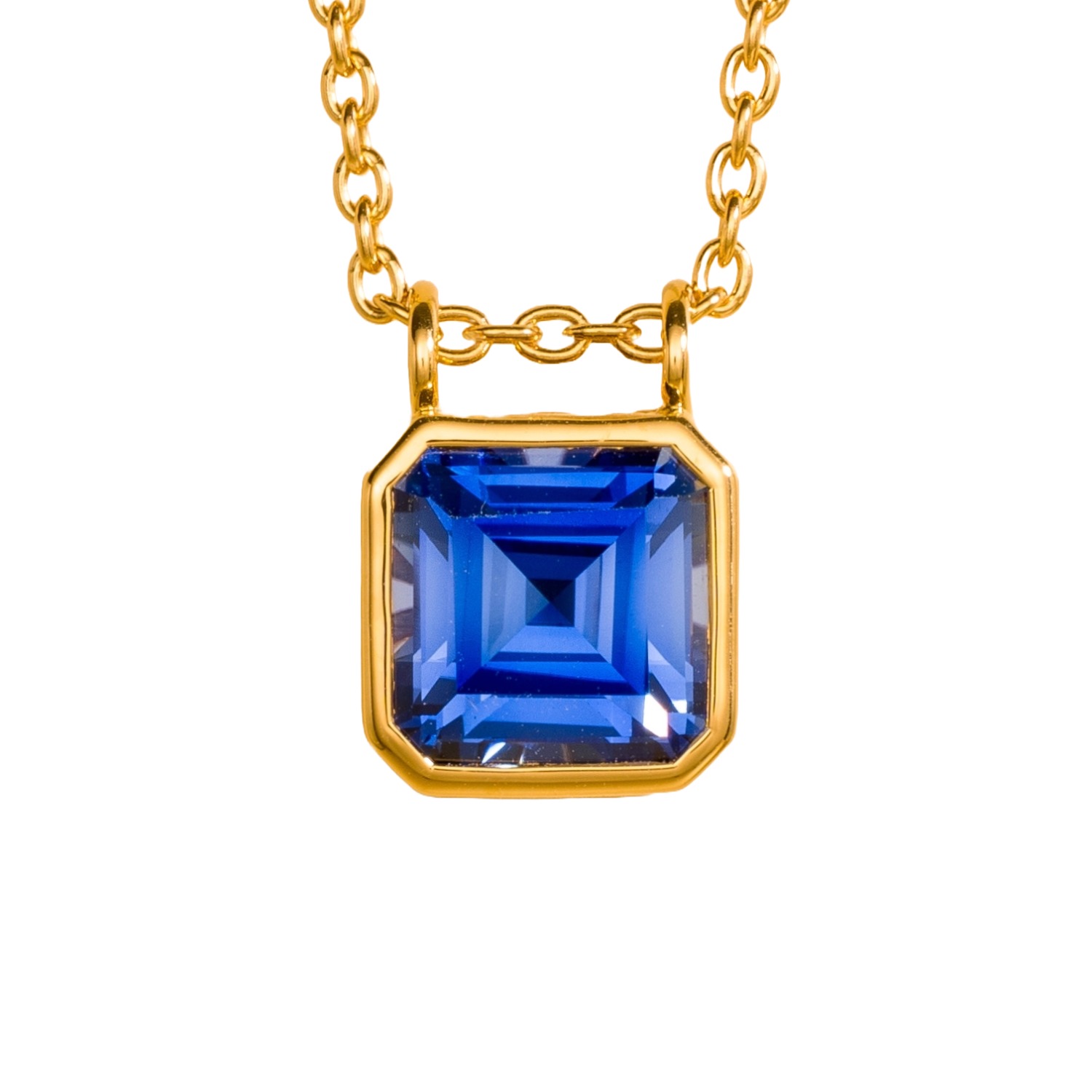 Margo Gold Necklace Set With Blue Sapphire | Juvetti | Wolf & Badger