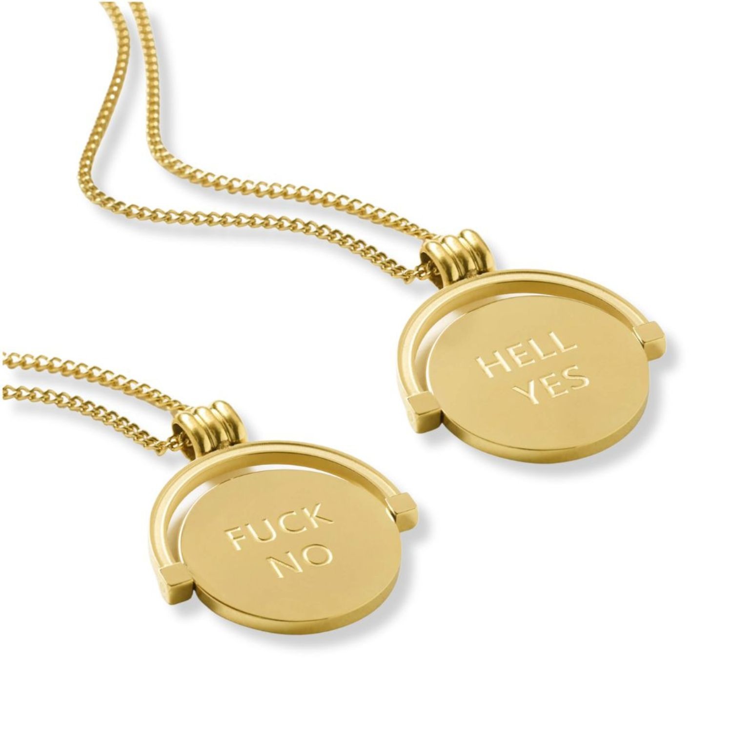 Destiny Hell Yes/Fuck No Spinner Chain | Hoops + Chains LDN | Wolf & Badger