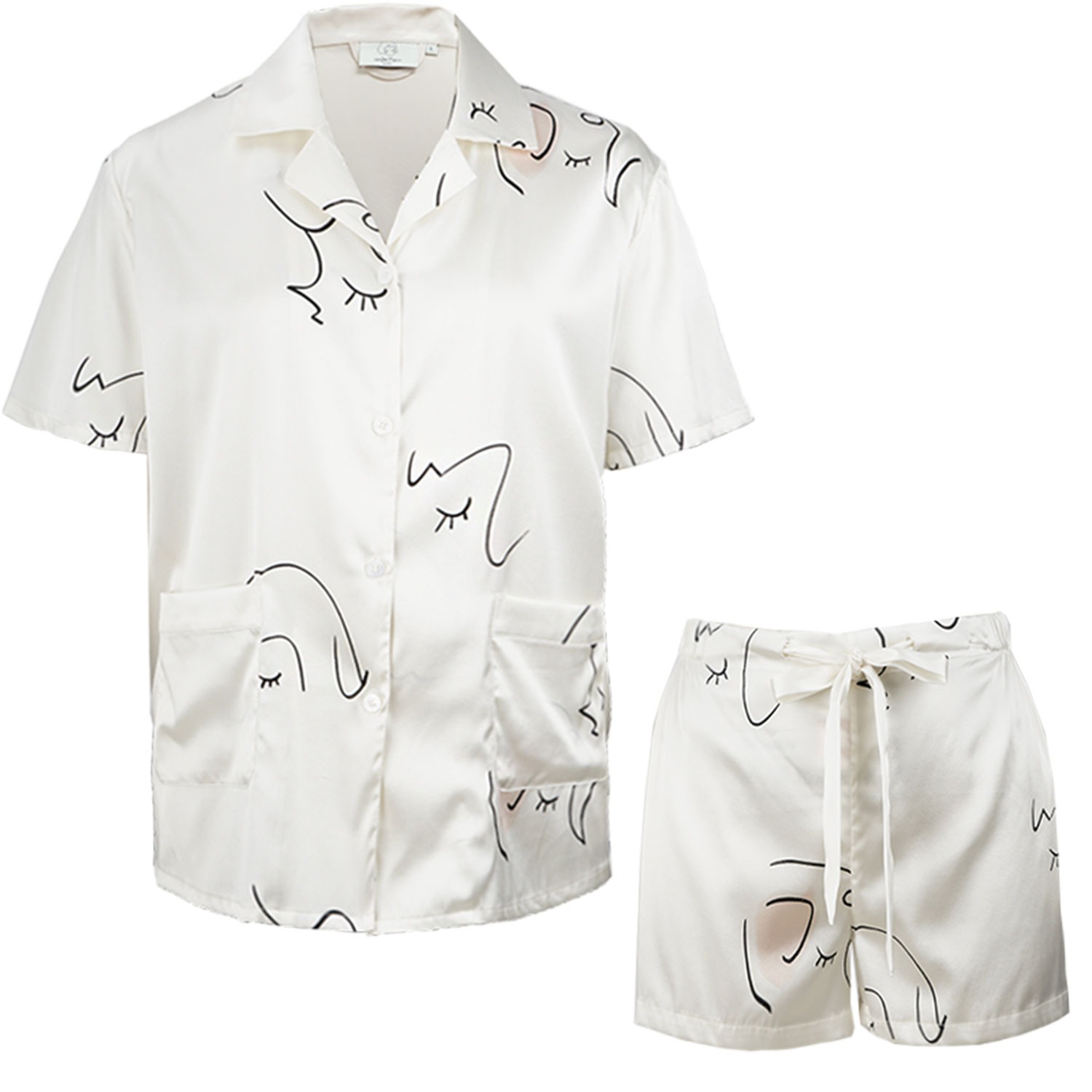 The Dream Short Pajamas Set - White | NOT JUST PAJAMA | Wolf & Badger