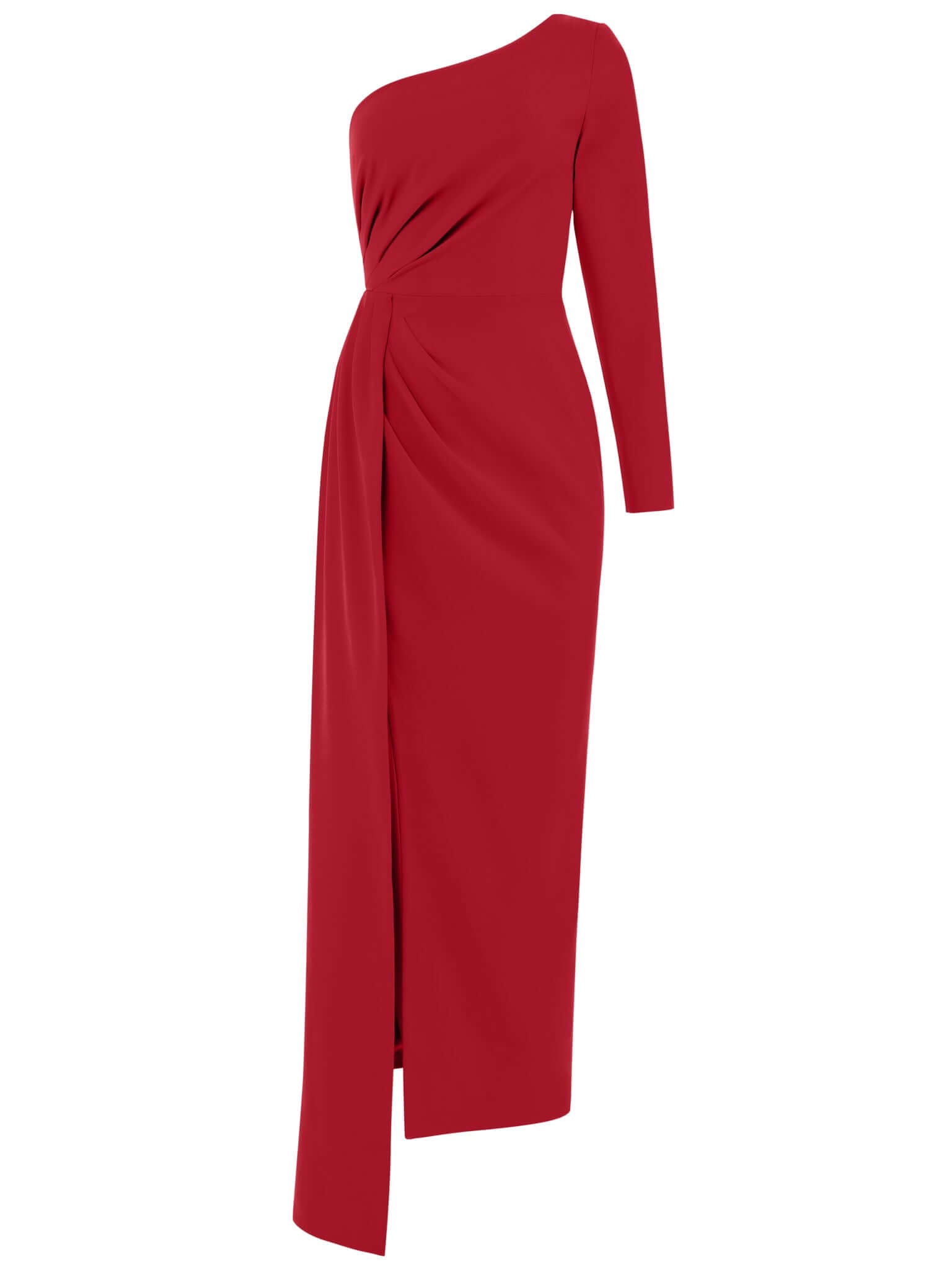 Tia Dorraine Women's Iconic Glamour Draped Long Dress, Red | ModeSens