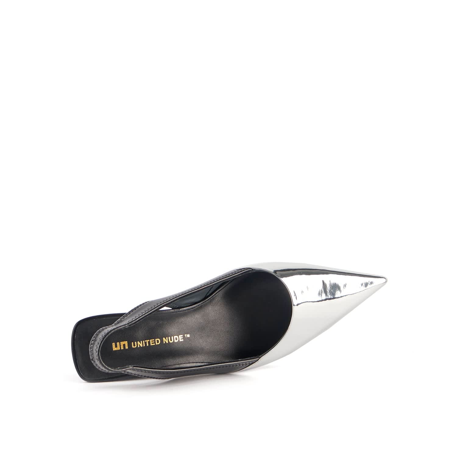 Raila Slingback Mid - Black + Silver | United Nude | Wolf Raila Slingback Mid - Black + Silver | United Nude | Wolf