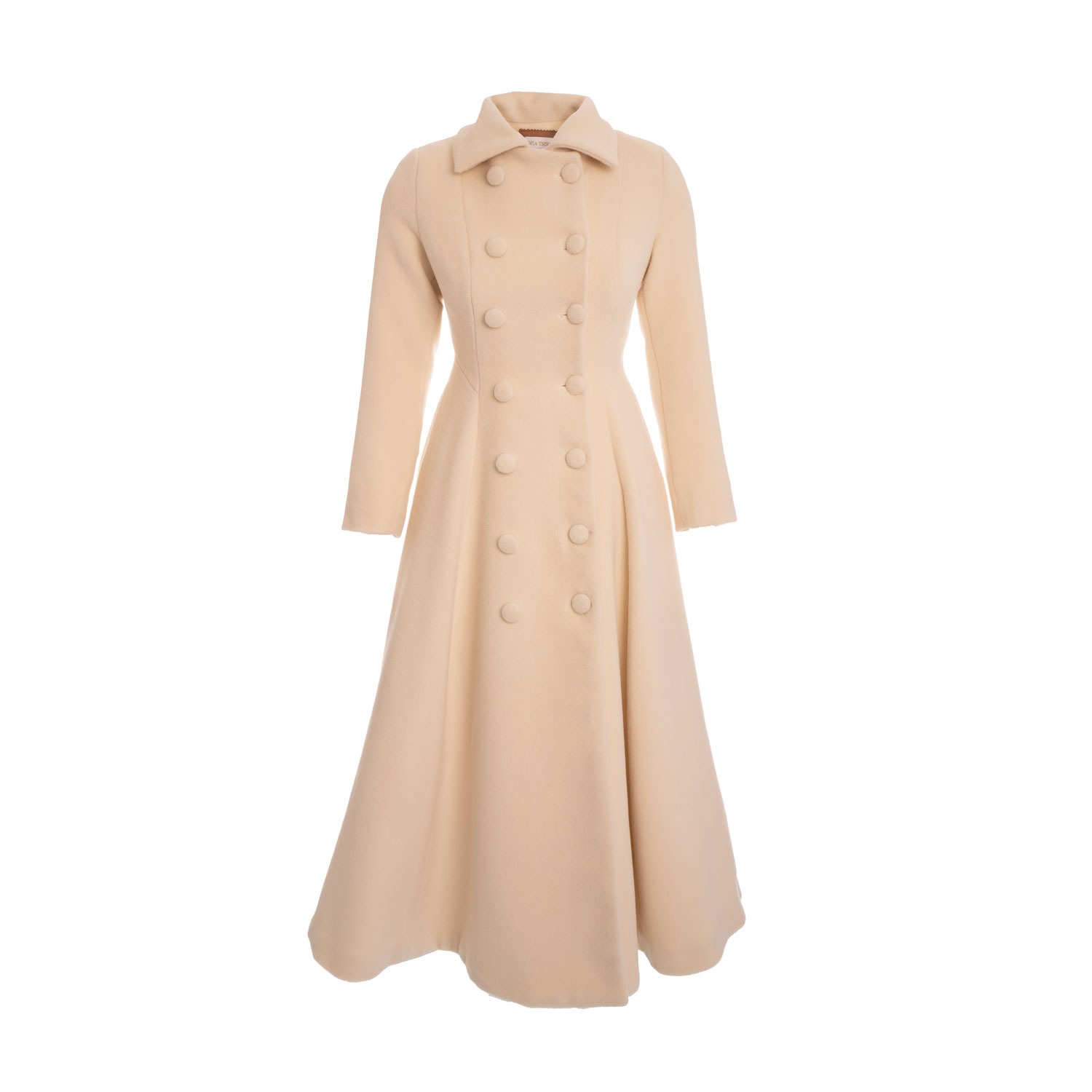 Redingote Coat In Virgin Wool & Cashmere – Ivory | Sofia Tsereteli ...