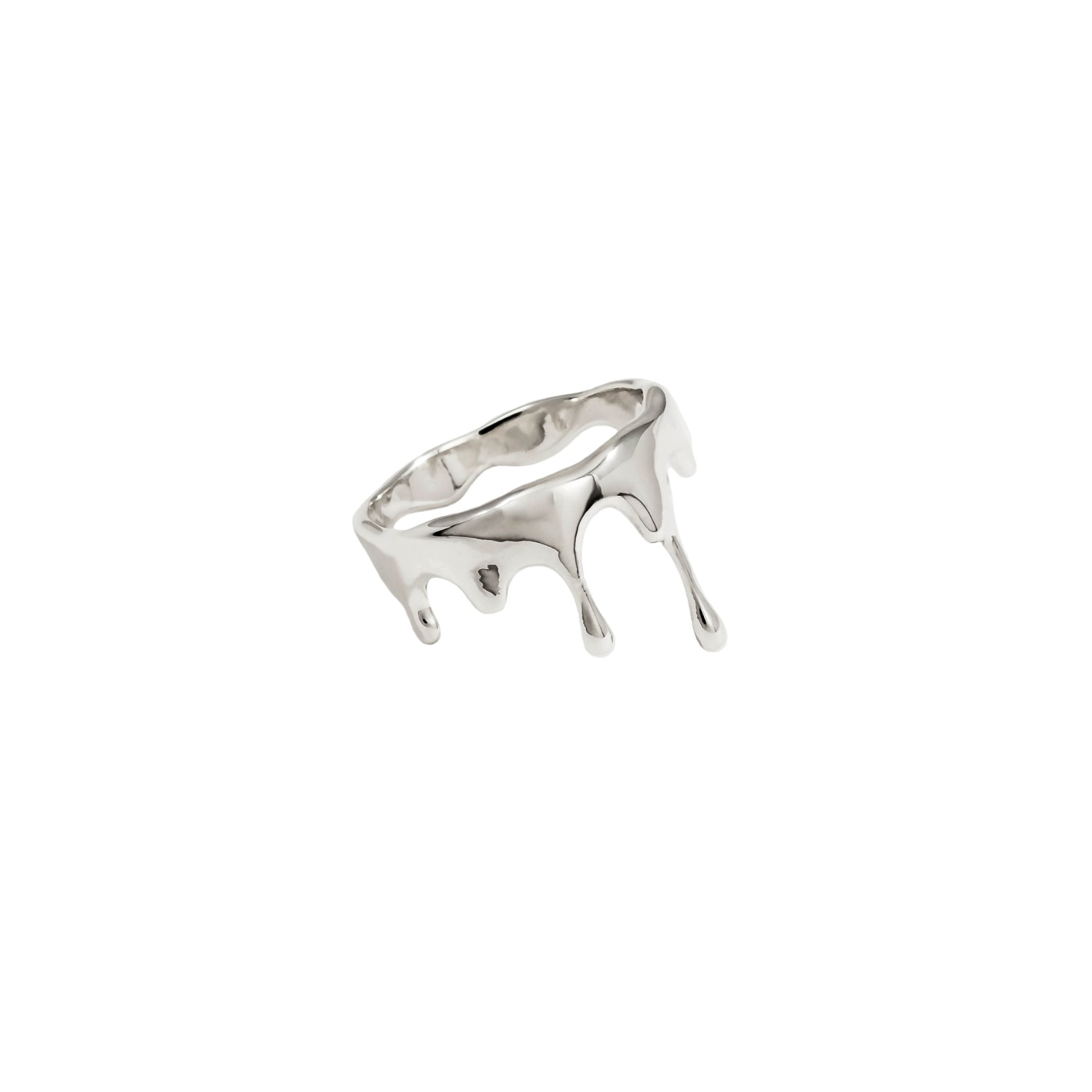 Dripping Small Sterling Silver Ring | MARIE JUNE Jewelry | Wolf & Badger