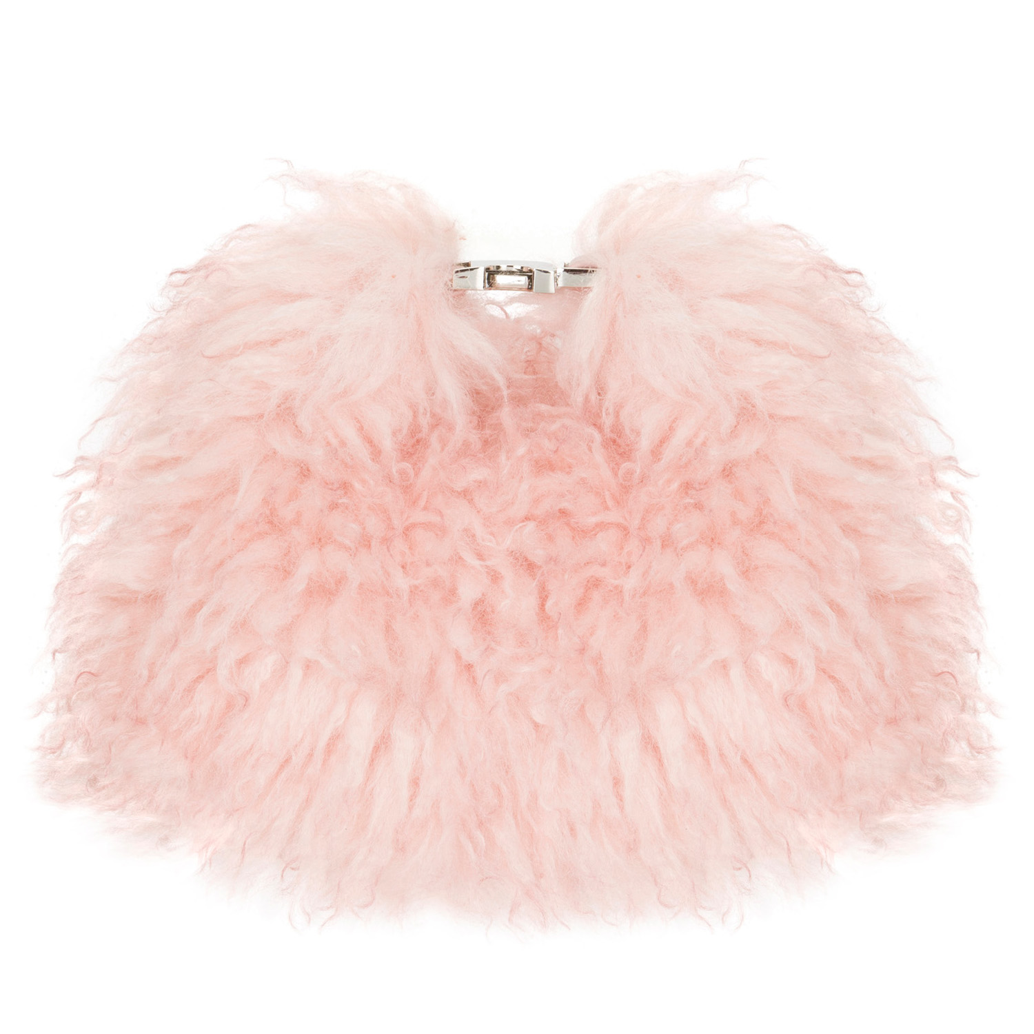 Black Cake Women's Pink / Purple Pink Candy Faux Fur Vegan Baguette Bag ...