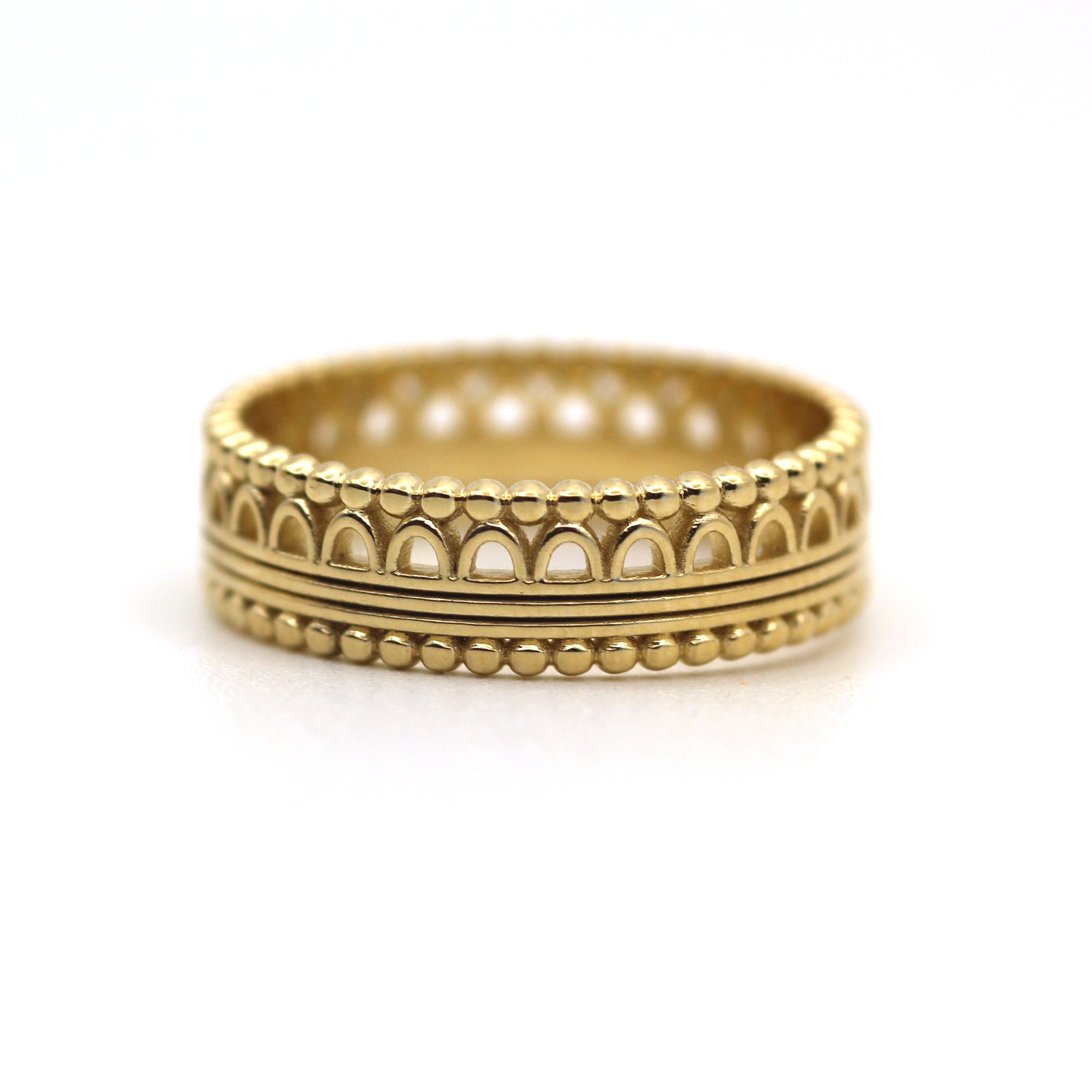 Antique Lace Pattern Gold Ring | VicStoneNYC Fine Jewelry | Wolf & Badger